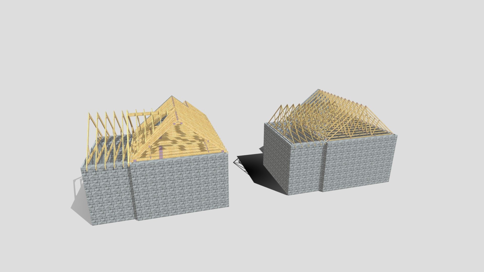 P02 & P03-Roof Options - Download Free 3D model by Griggs Timber ...
