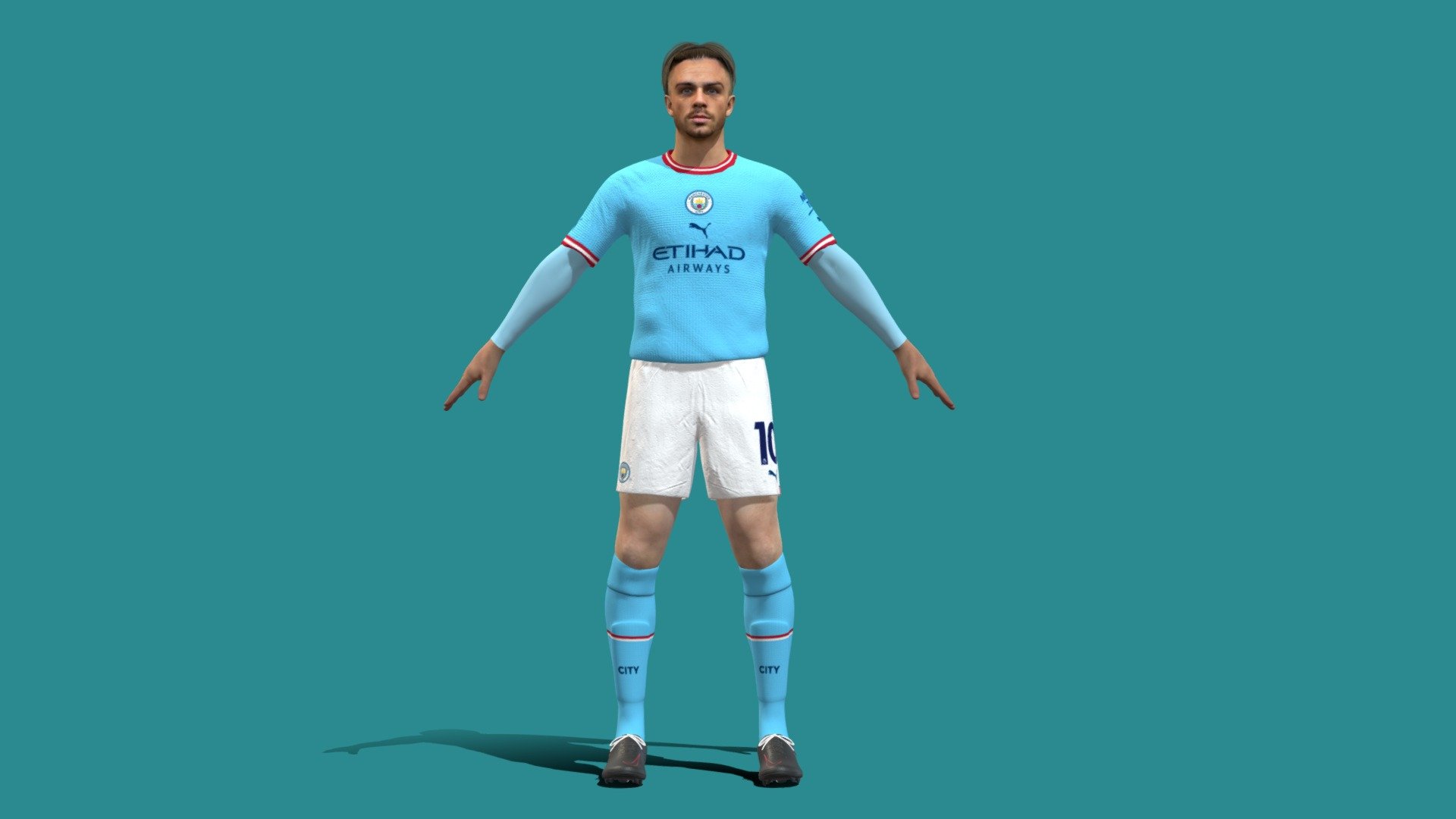 3D Rigged Jack Grealish Manchester City - 3D model by 3dpassion.net ...