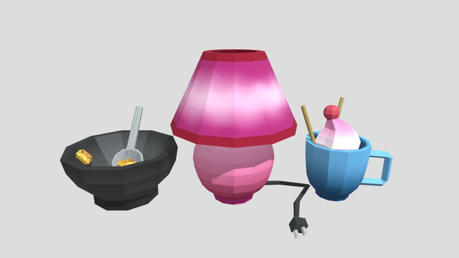 3D low polygon object - 3D model by spicyowl [fd9538a] - Sketchfab