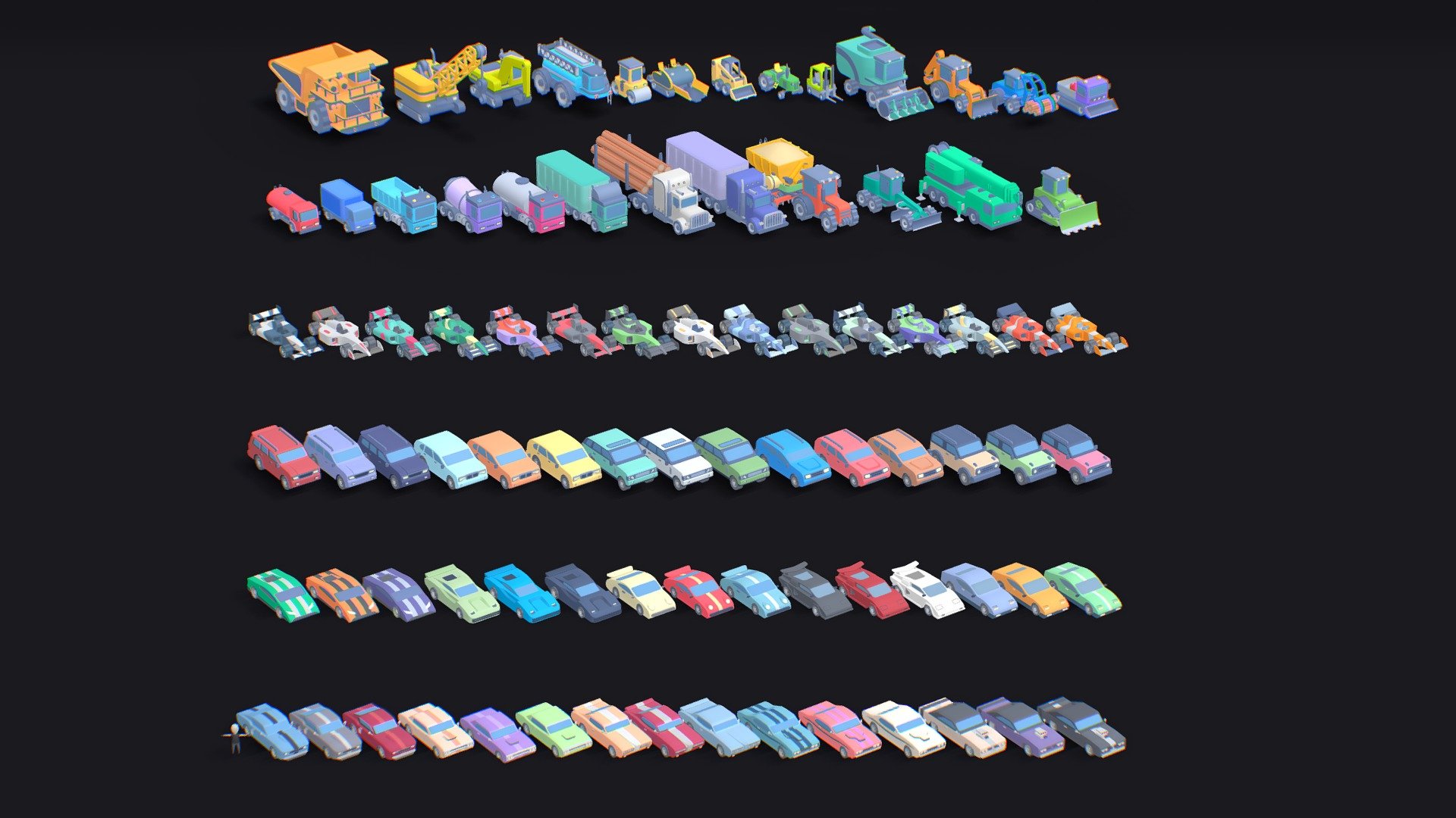 HyperCasual Transport Ultra Mega Pack - 3D model by An10s [fd95f25 ...