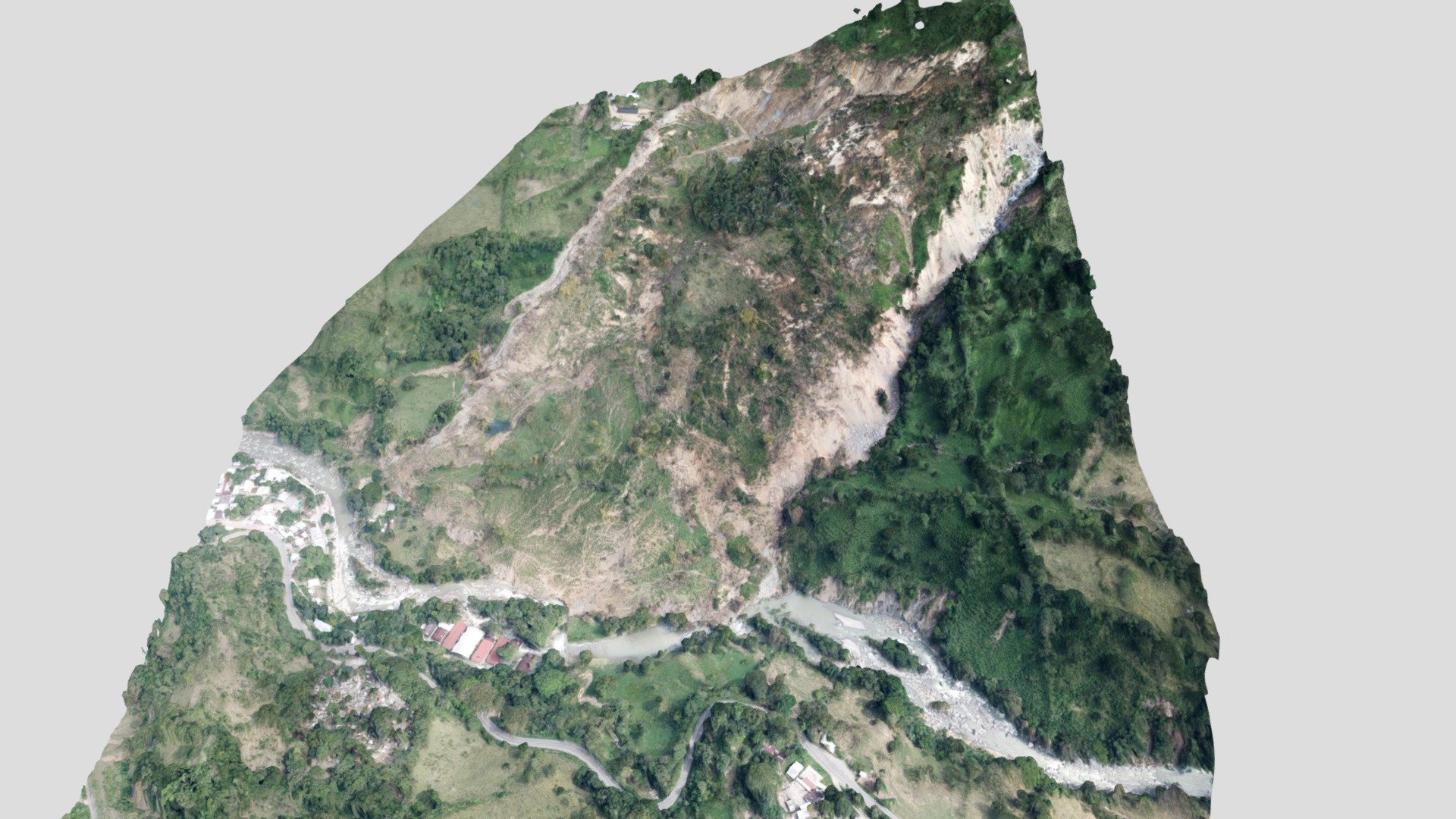 Deslizamiento de tierra, Ixhuatán, Chiapas. - Download Free 3D model by ...