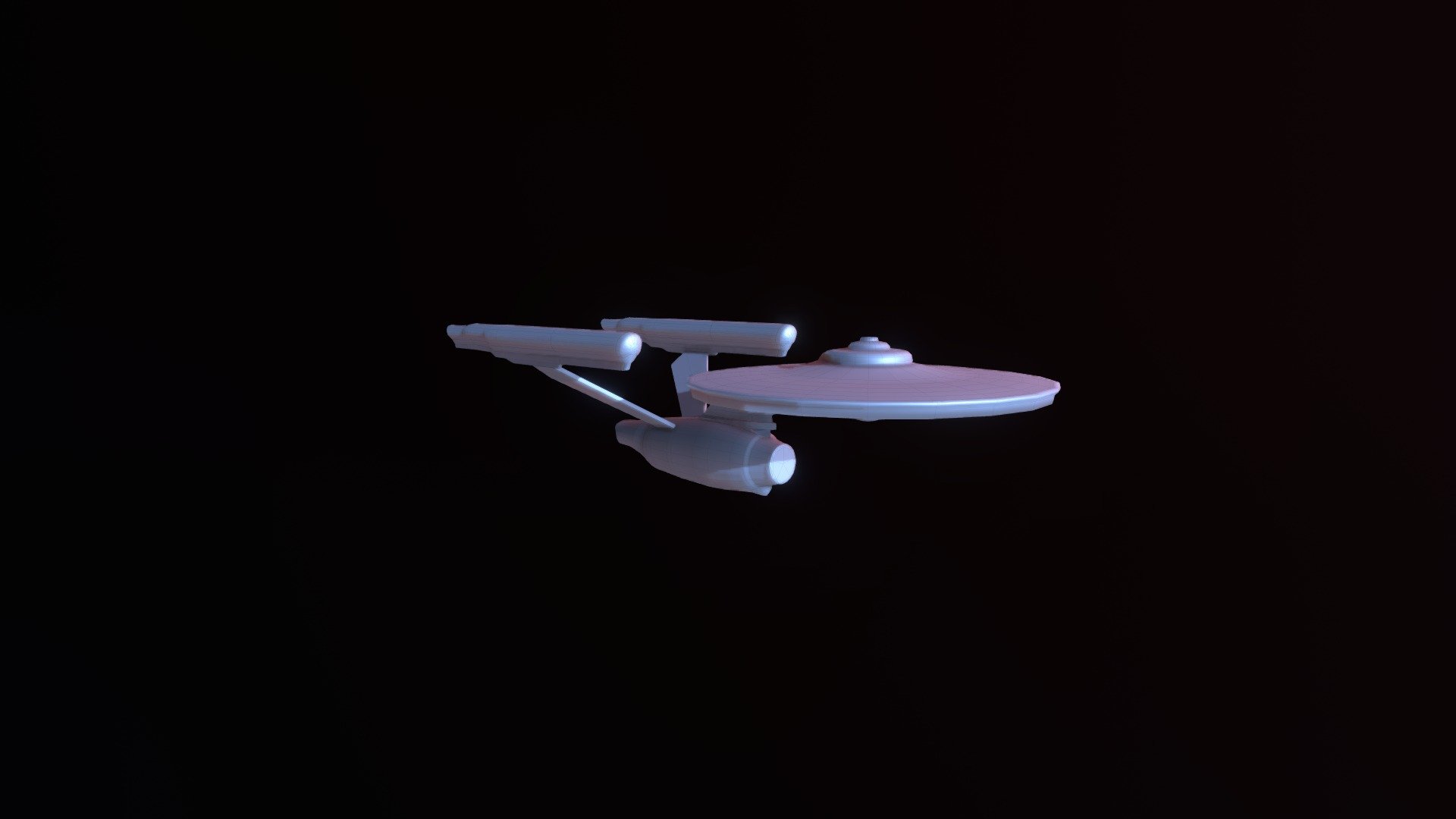 USS Enterprise, Low-Detail - 3D model by michaellangley [fd97368 ...