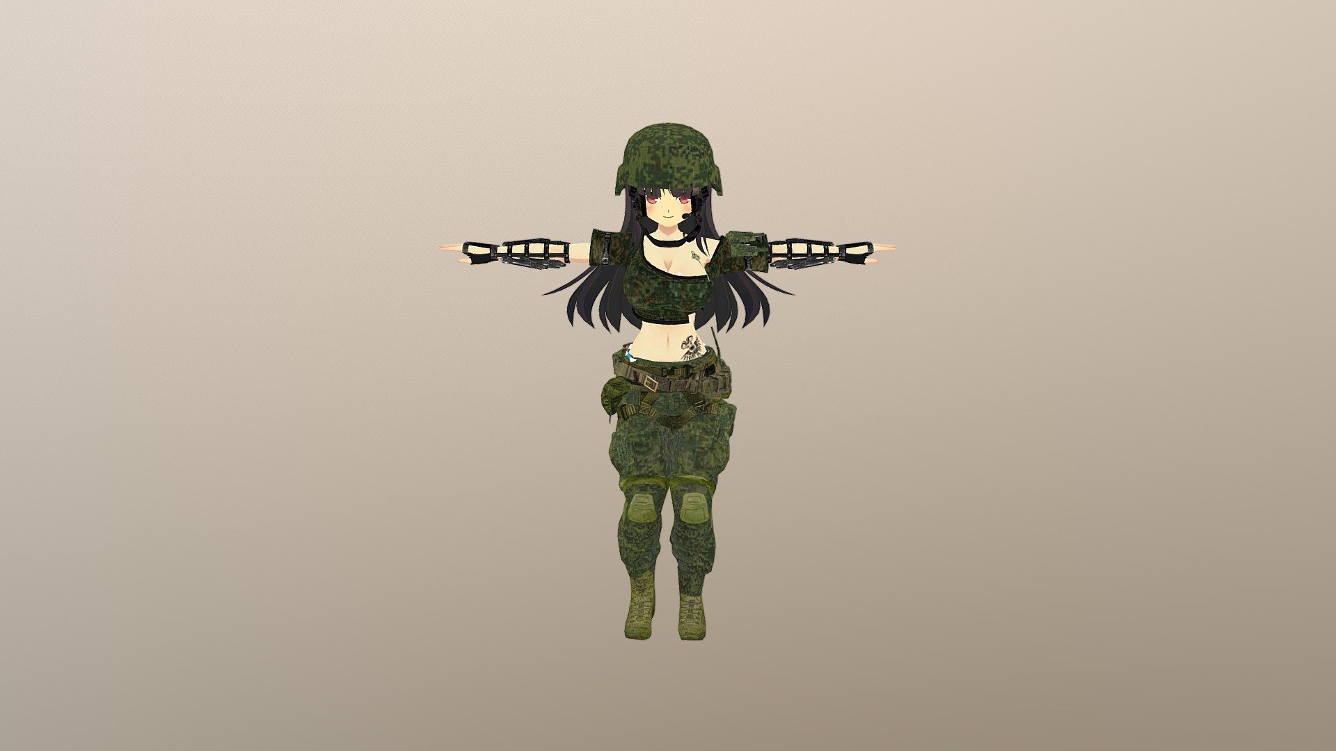 Аниме солдат для VRCHAT - Download Free 3D model by AniDub_2901 ...