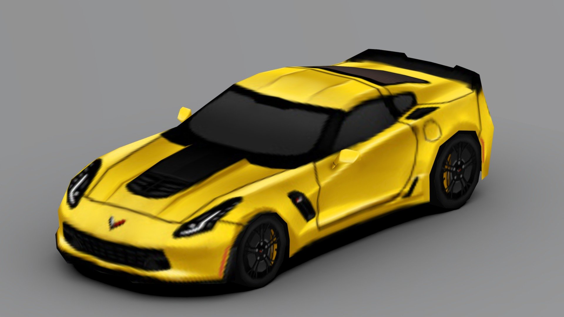 Corvette C7 Z06 256px Lowpoly - 3D model by 風籟_Furai (@FuraiConcept ...