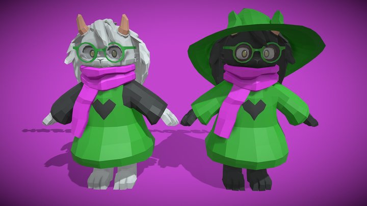 Ralsei 3D models - Sketchfab