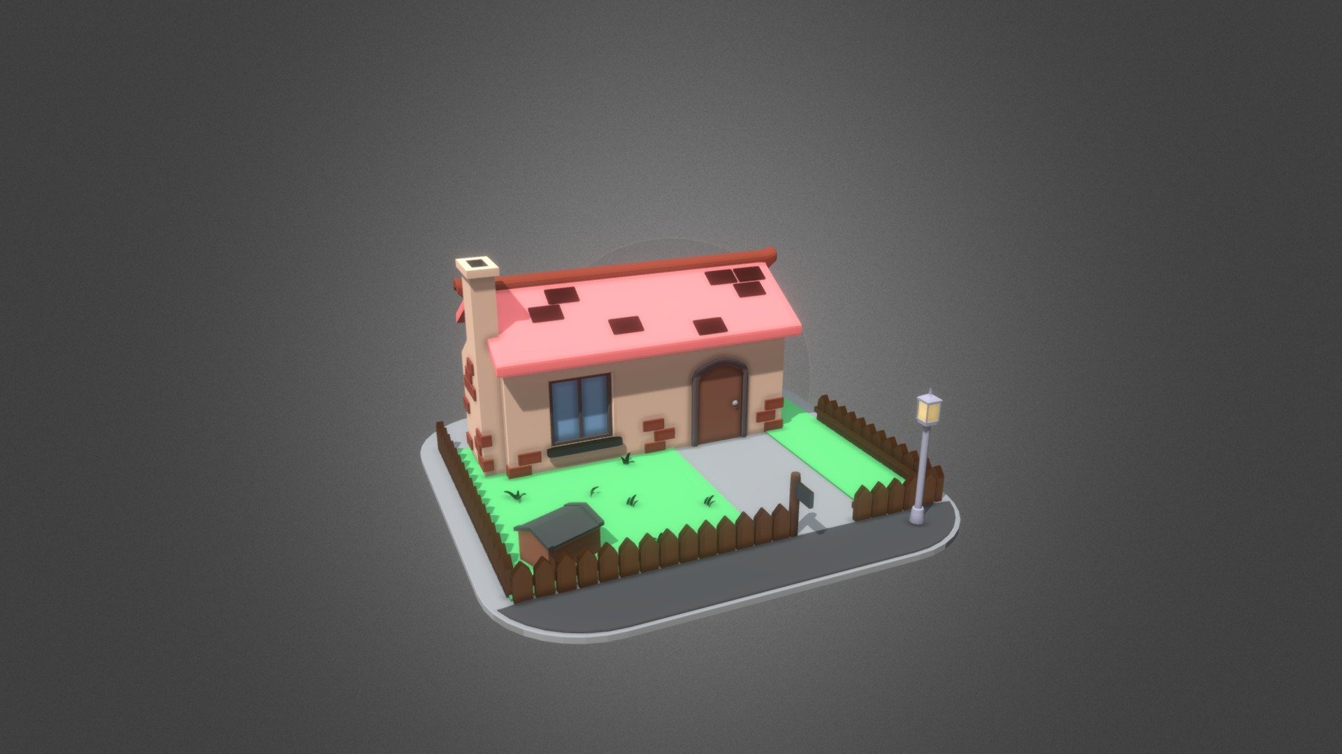 house stylized - 3D model by Flicker Abyss (@flickerabyss) [fd99f4d ...