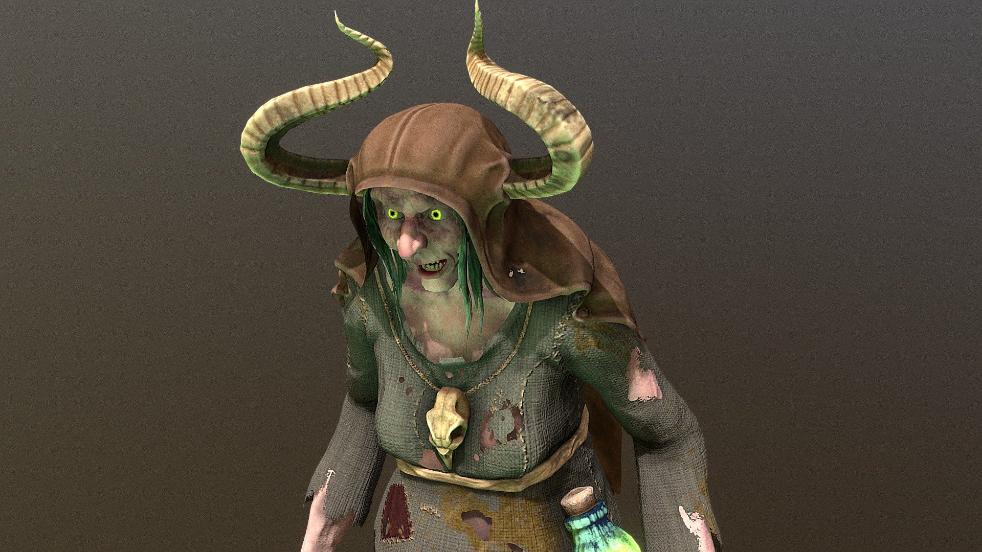 Witch - Download Free 3D model by LxNazarov [fd9a398] - Sketchfab