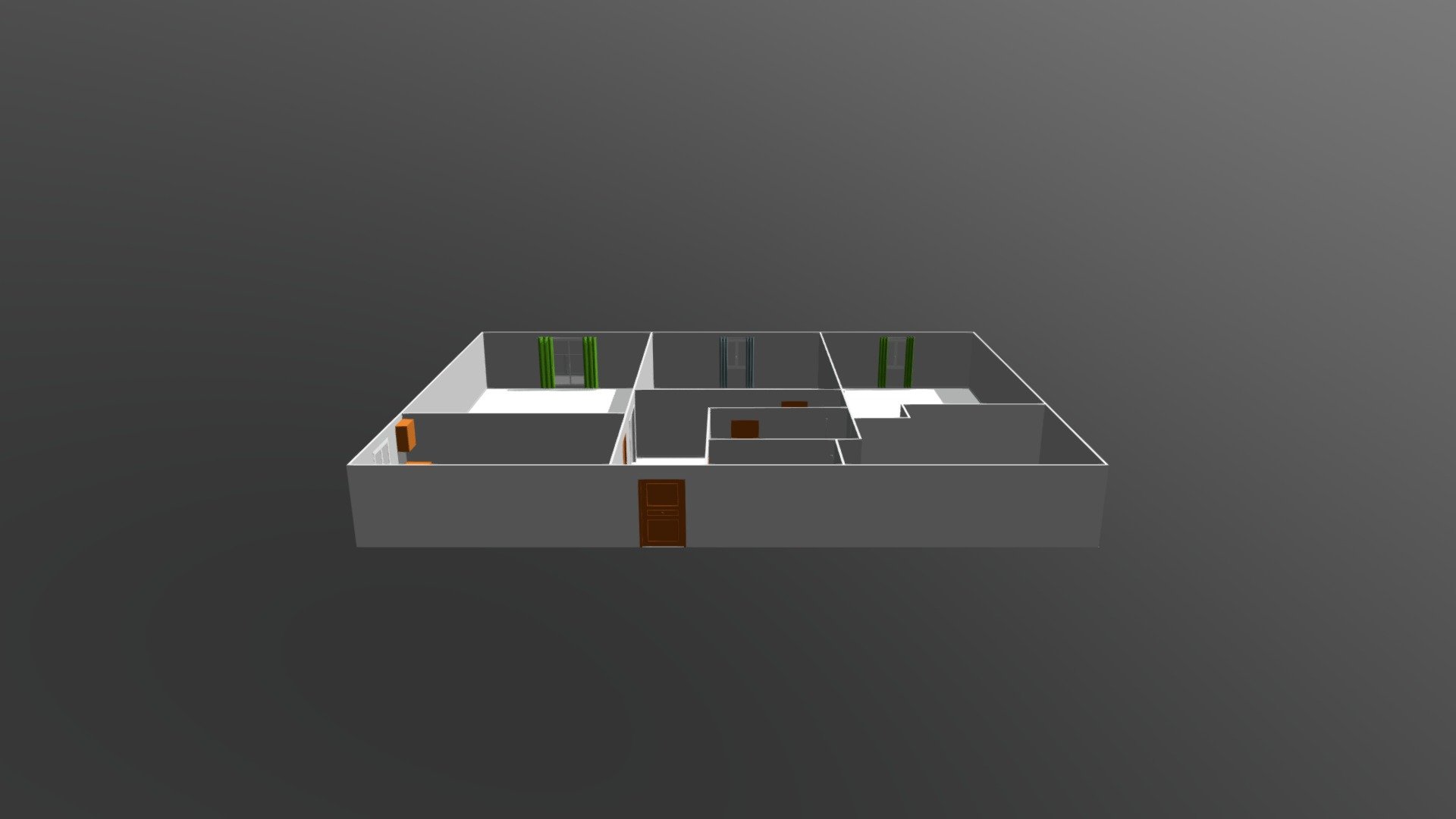 Partition |Bed Space |Single Bed Space - 3D model by Rent101 [fd9e5ad ...