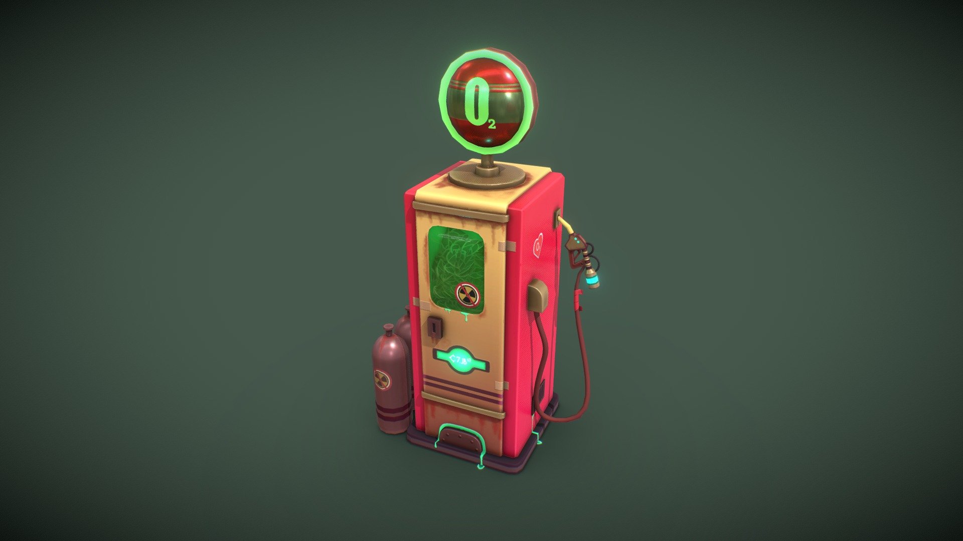Oxygen Station - 3D model by Alexaha322 [fda05db] - Sketchfab