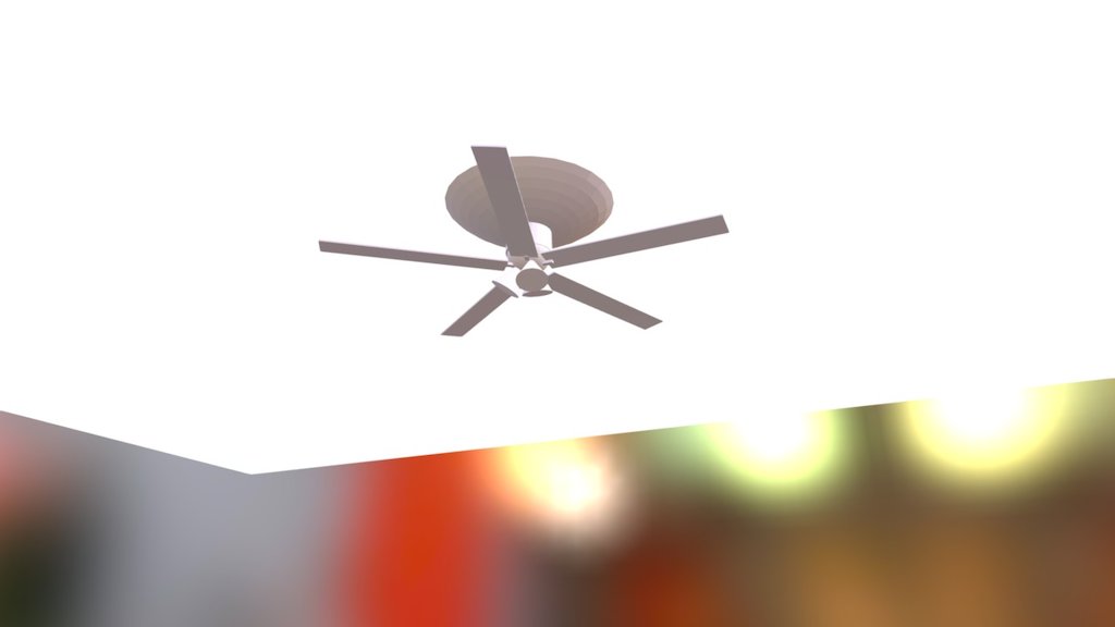 Ceiling Fan - 3D model by Jonathan (@jonathanosmond) [fda19e9] - Sketchfab