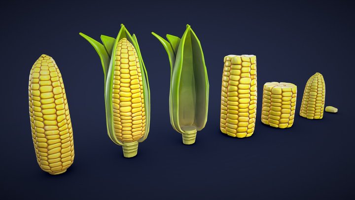 Corn 3D models - Sketchfab