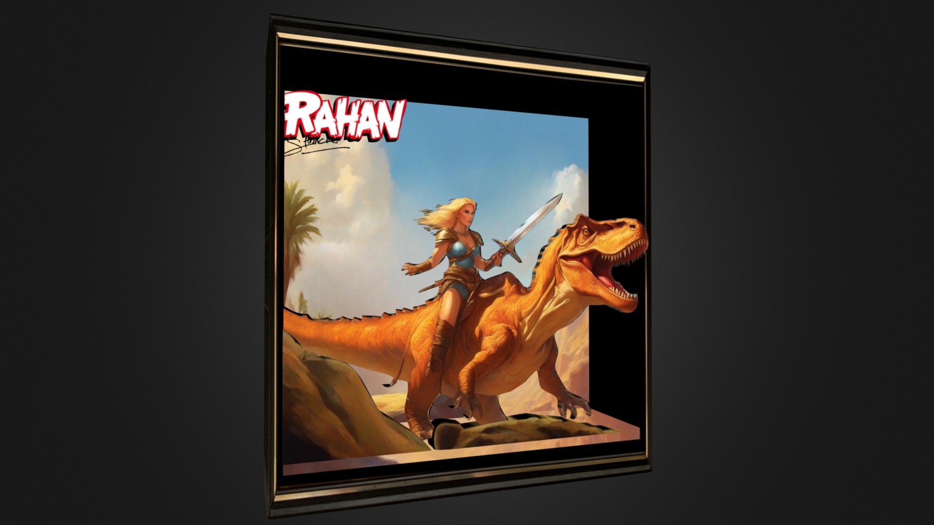 Rahan Femme v2 - 3D model by Art-Conan [fda43ab] - Sketchfab
