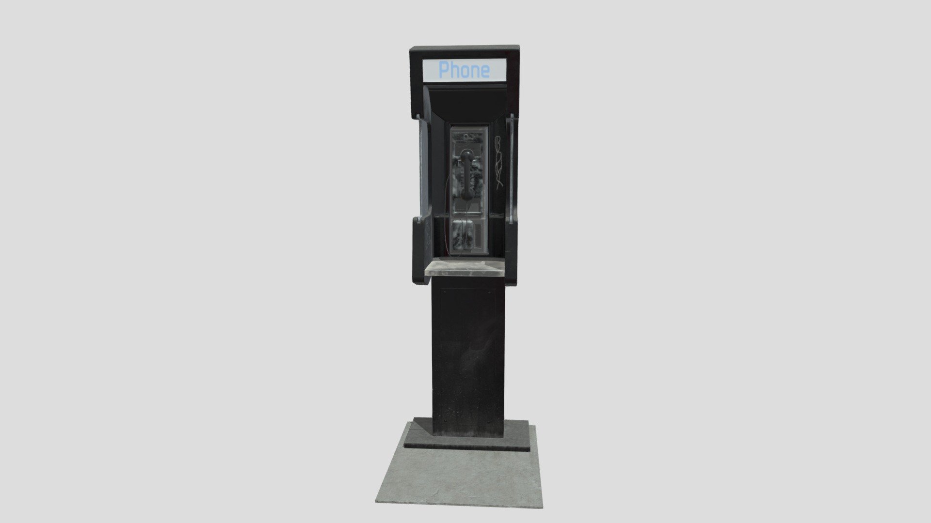 telephone booth 20 AM24 - Buy Royalty Free 3D model by Evermotion [fda4668] - Sketchfab Store