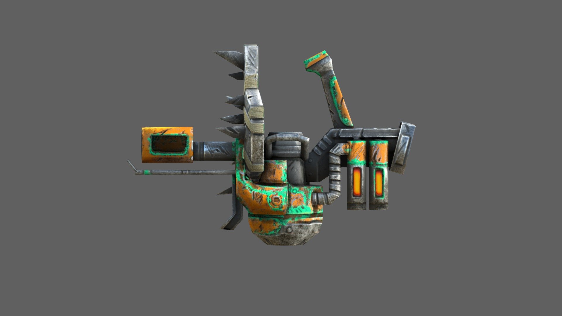 Lizzard Miniboss 02 Weapon 02 3d Model By Cc Ccsf [fda5ebb] Sketchfab