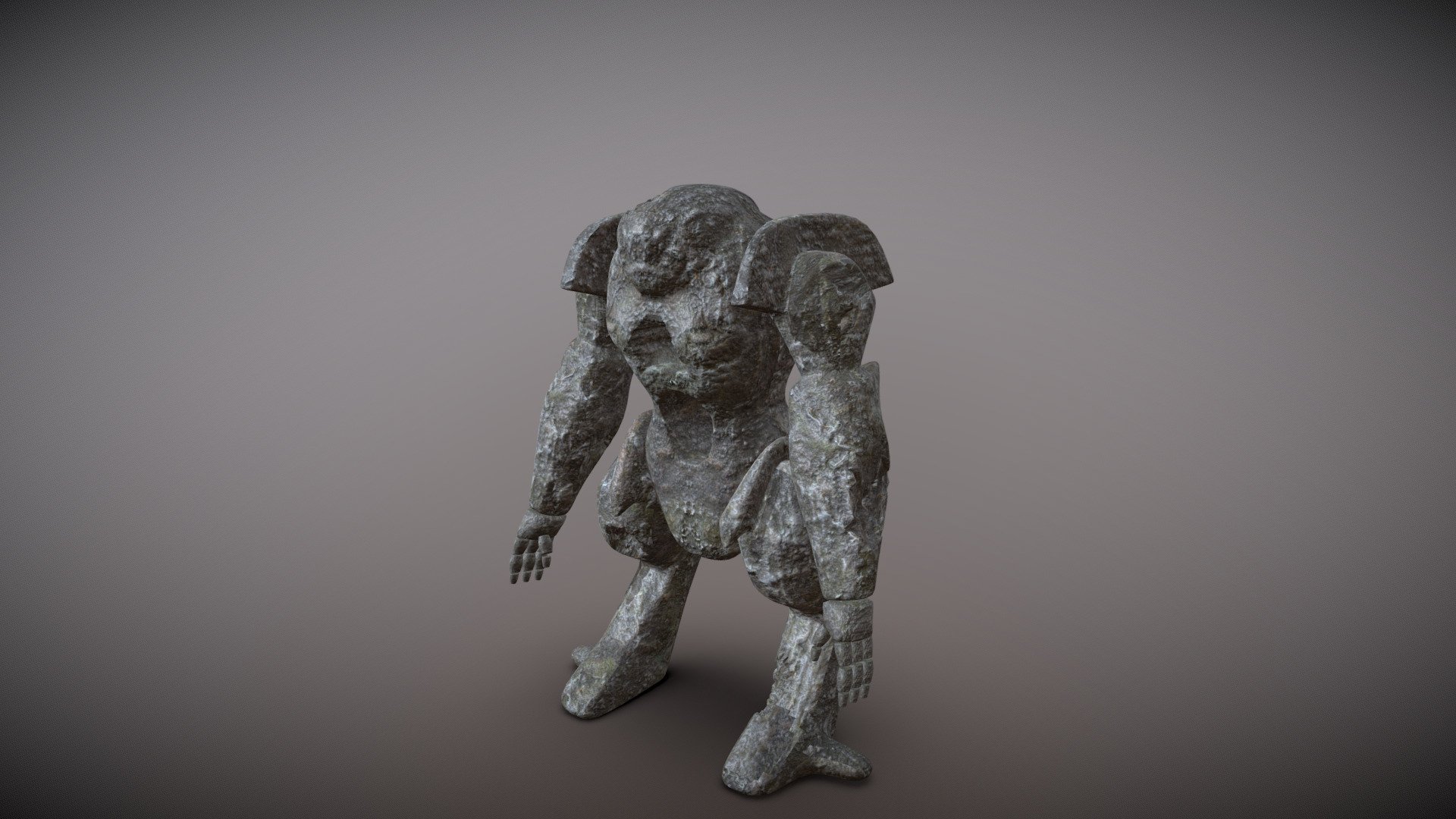 Stone Monster Statue - Download Free 3D model by Digital3dWorld ...