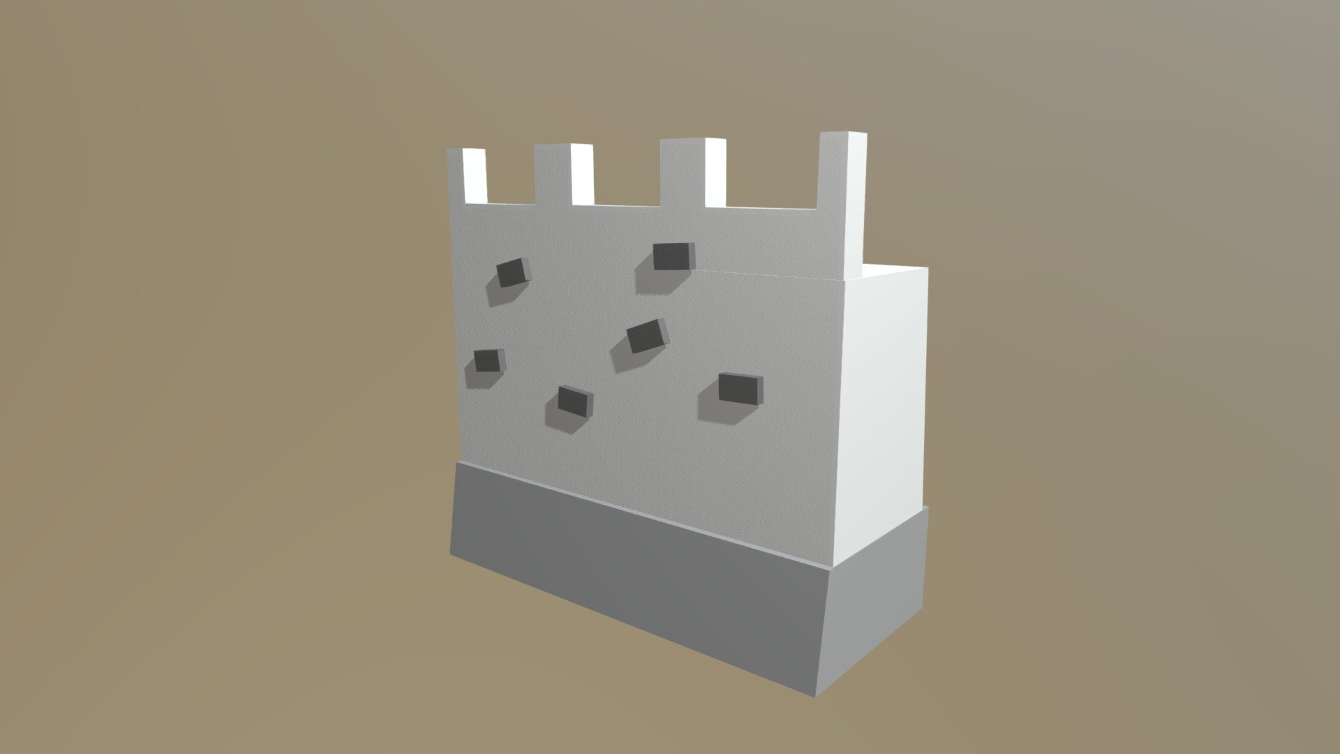 Stone Fence - 3D model by clorloxbleach [fda9602] - Sketchfab