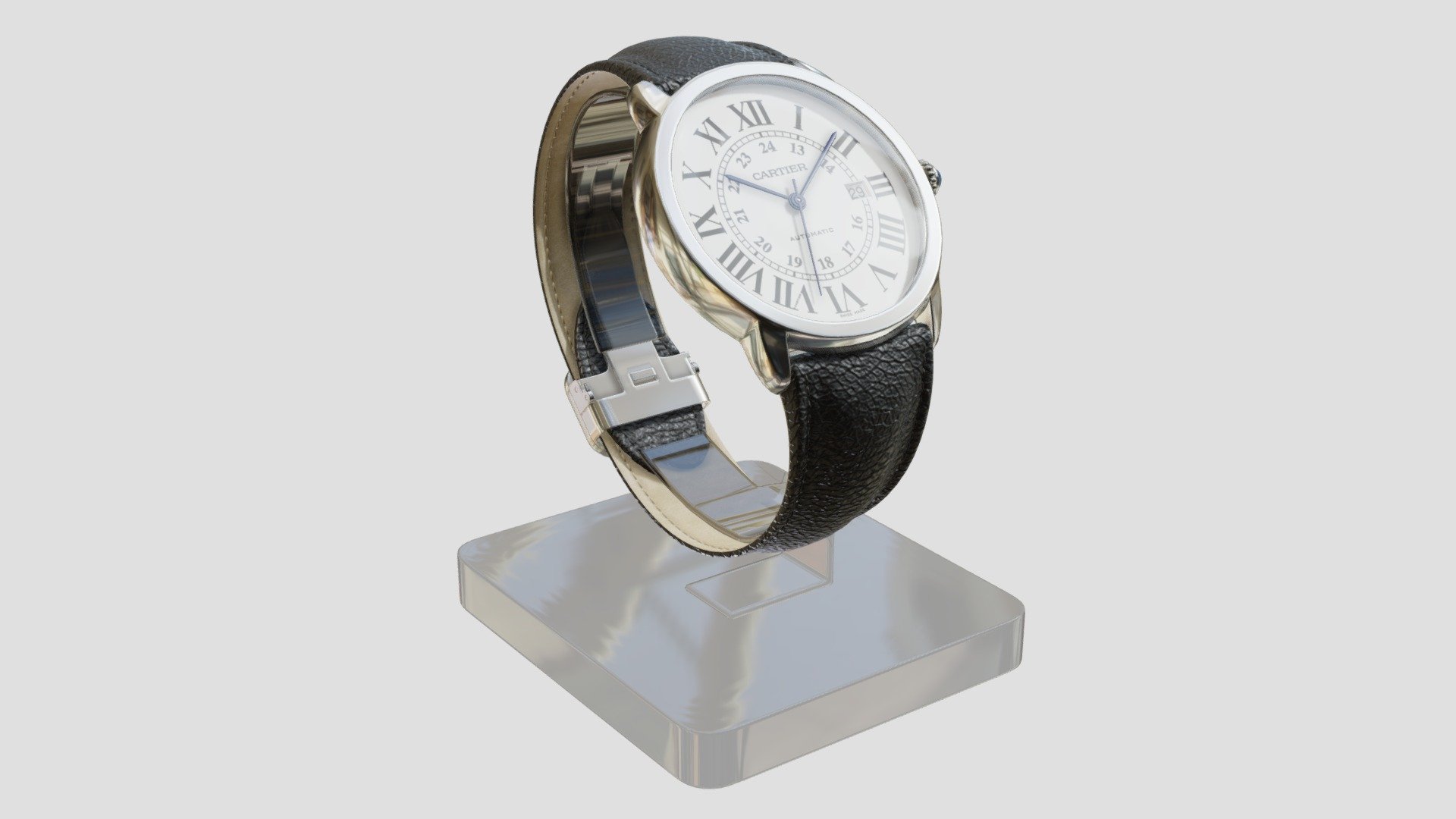 Wristwatch / Cartier / Wristwatch Ronde 01 - 3D model by Nelly HL3D ...