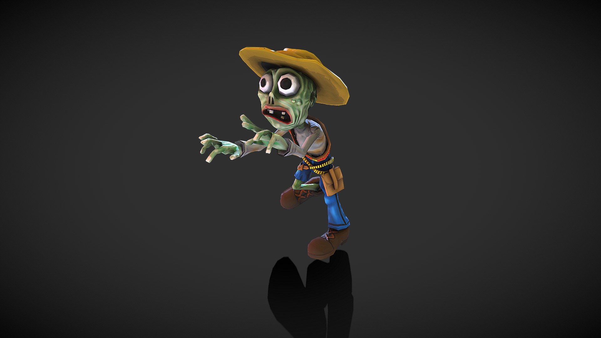 Zombie Cowboy - Buy Royalty Free 3D model by Realtime (@gipapatank ...