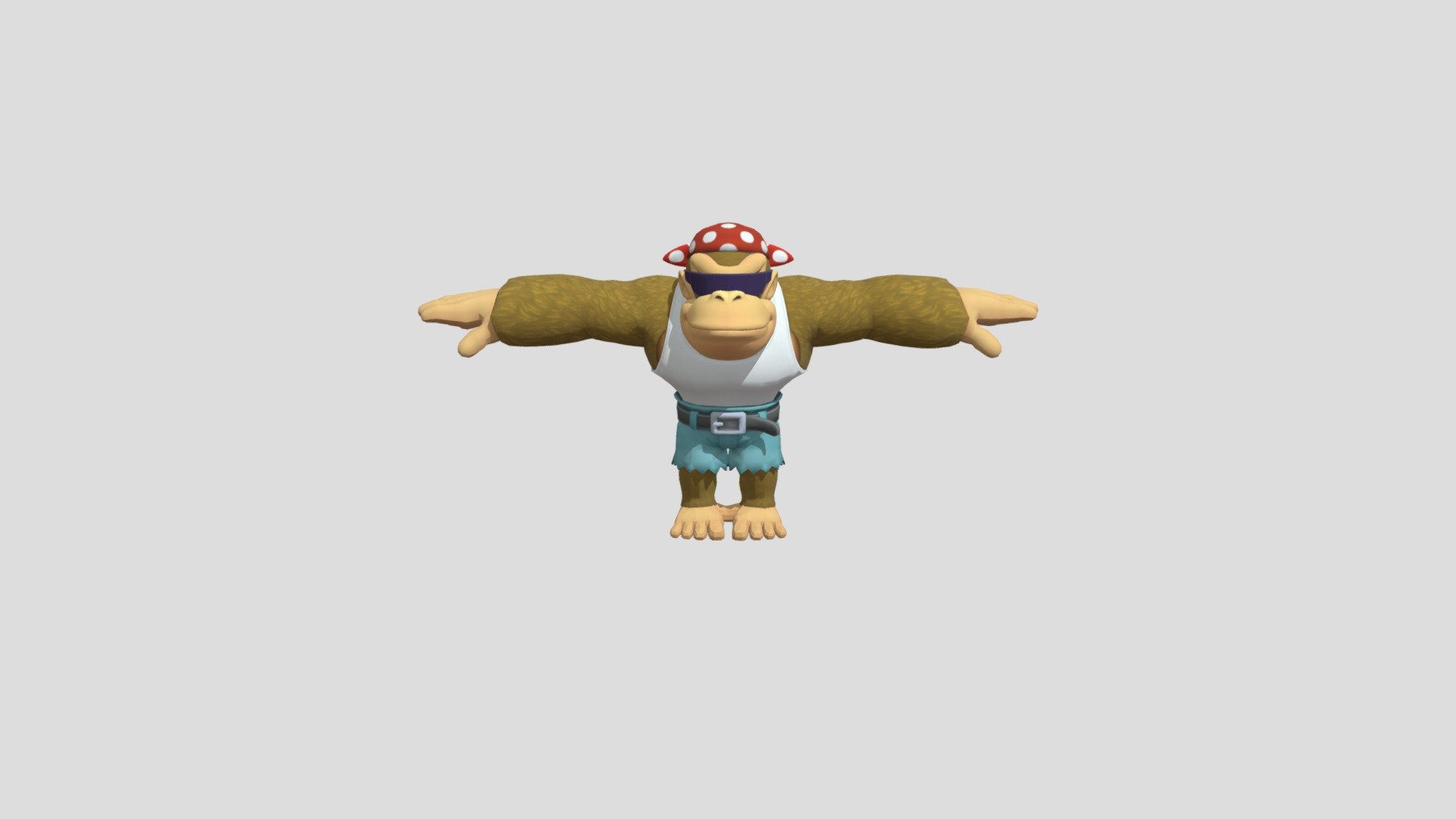 Donkey Kong - Funky Kong - Download Free 3D model by 3D by Renato ...