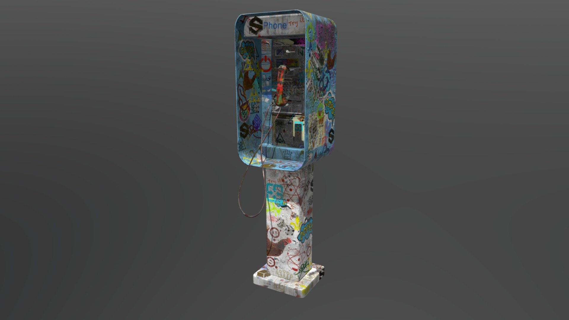 Payphone V3 - Download Free 3D model by SamuelRochaJr [fdb1956] - Sketchfab