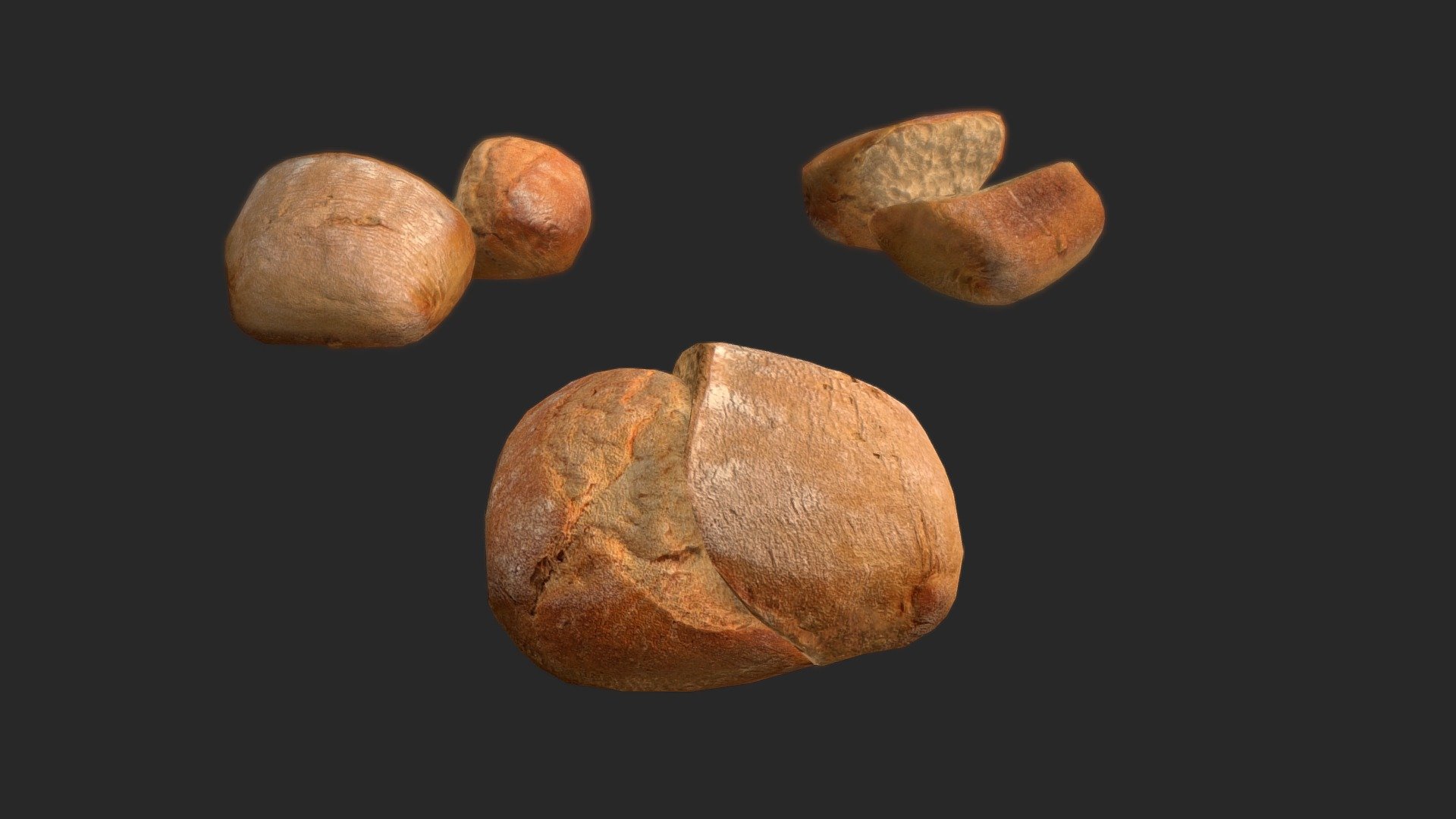 Buns - 3D model by Michał Zomerski (@michaelangelo666) [fdb33af ...