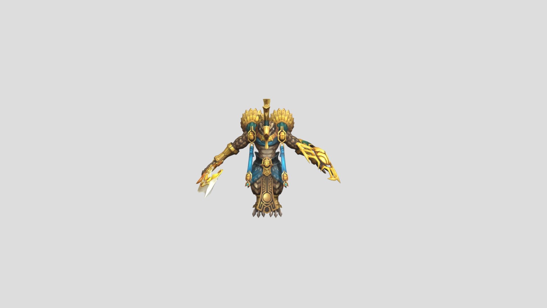 Boss_Izakerr_Vari01_Mesh King's raid - Download Free 3D model by ...
