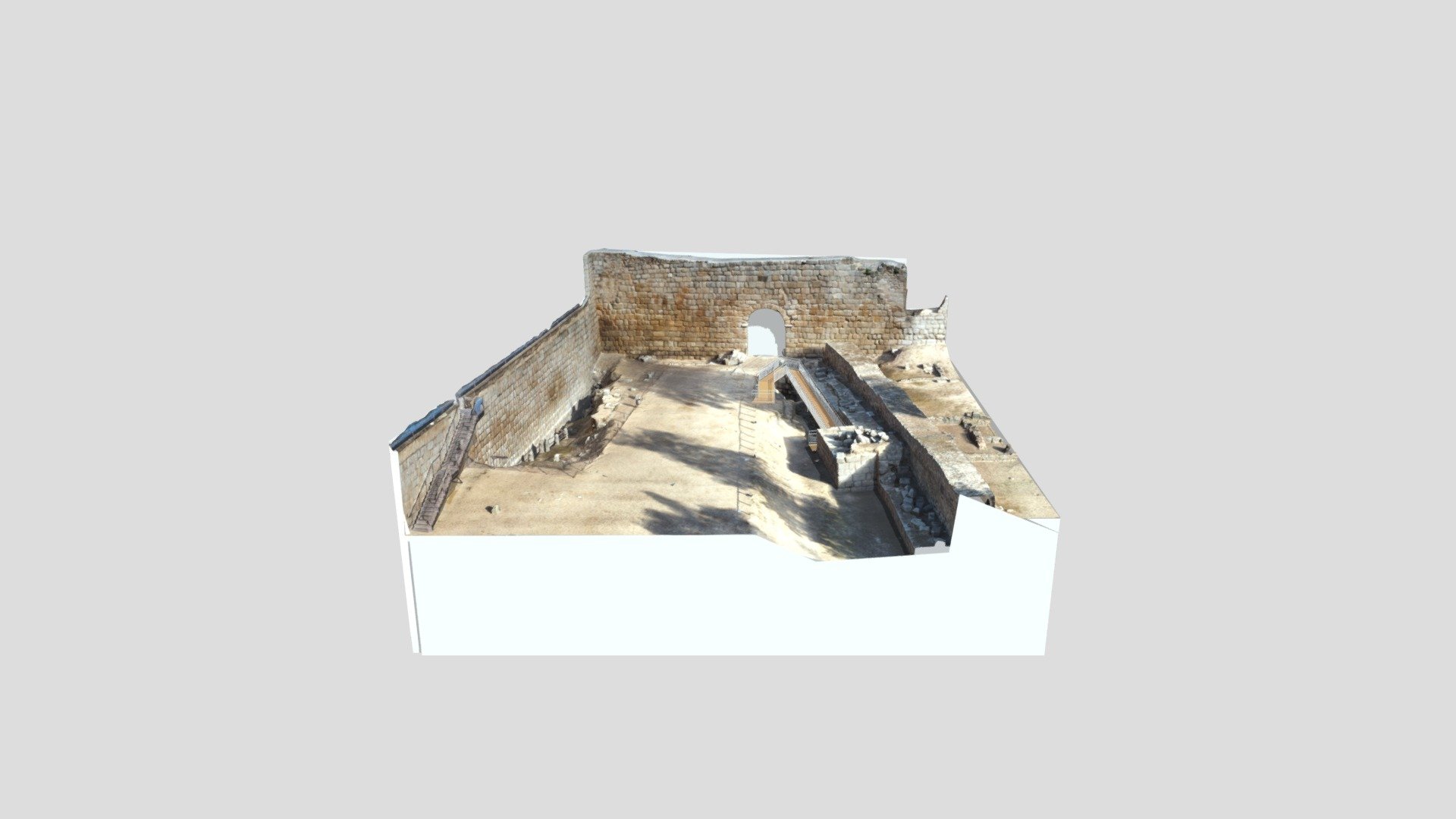 Levantamiento y propuesta Alcazaba de Mérida - 3D model by Acerezo 3D ...