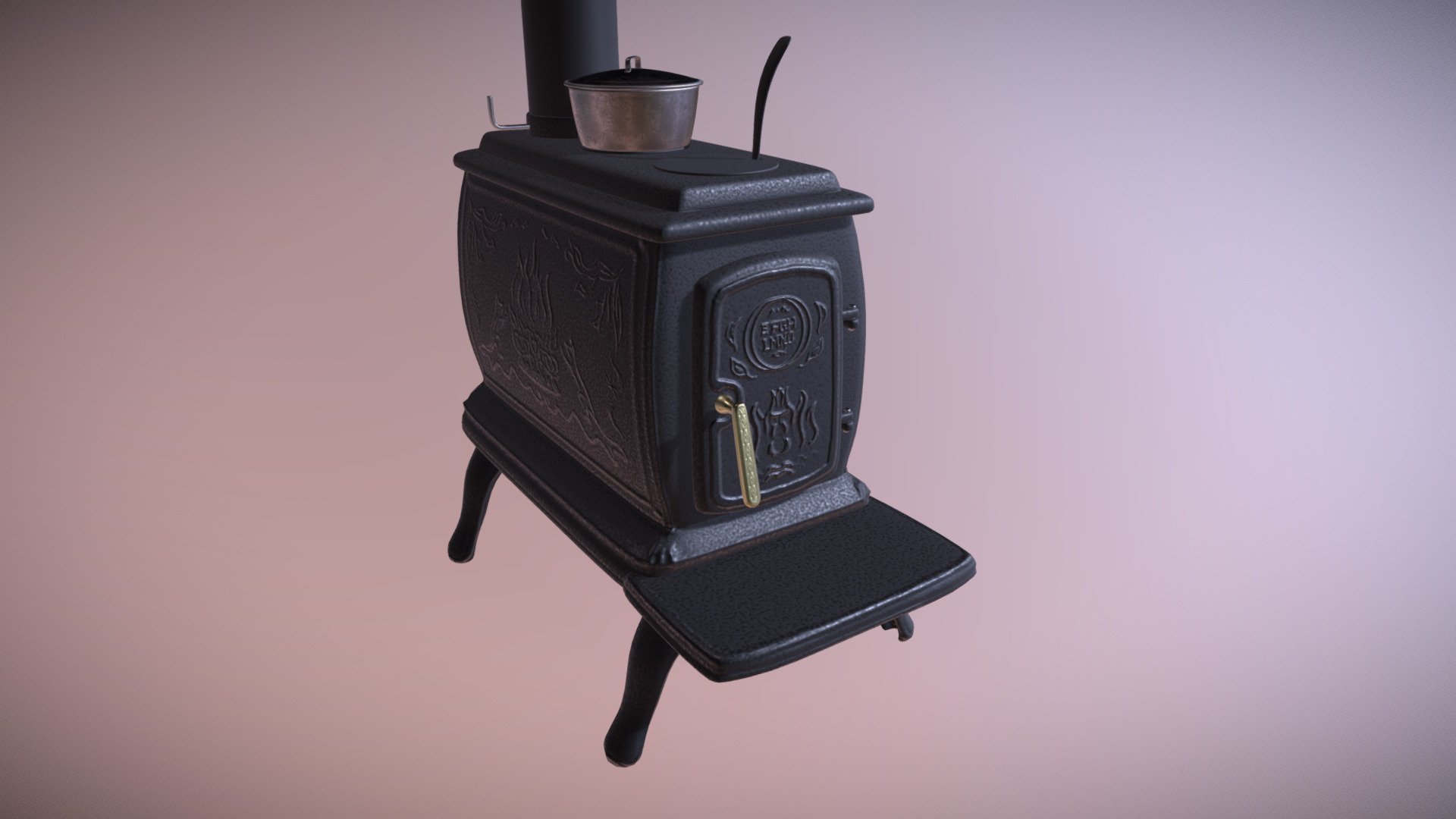 Wood burning stove - Buy Royalty Free 3D model by TiZeta [fdb64e2 ...