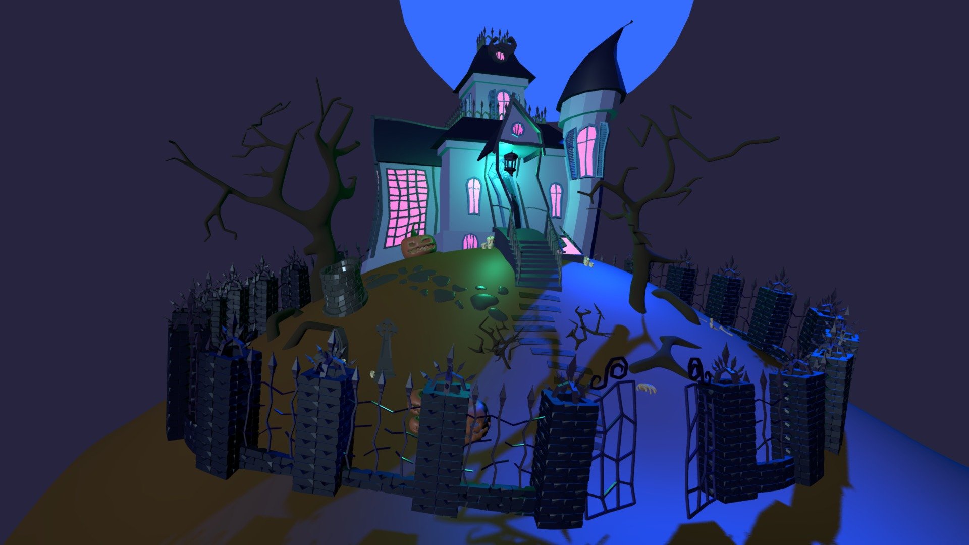 SPOOKY HALLOWEEN HOUSE - Download Free 3D model by lottisx [fdb6fca ...