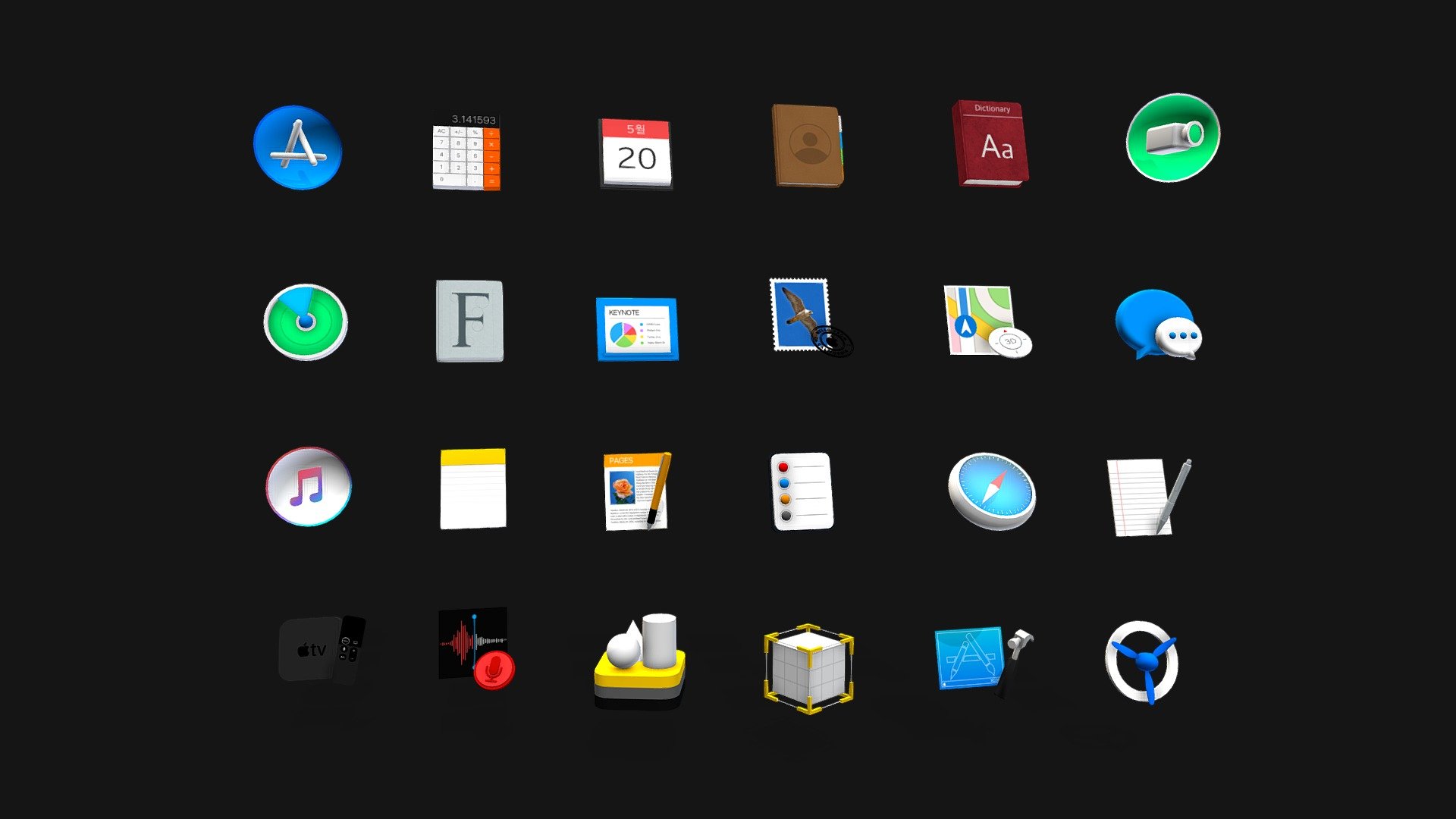 Apple Builtin Apps (AR Concept) - Buy Royalty Free 3D model by Jongmin ...