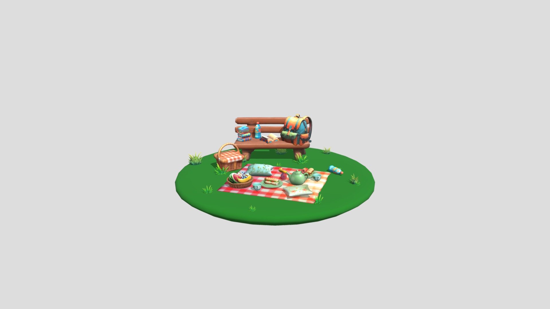 Picnic Scene Prop - Download Free 3D model by Emily- CSM (@eabenoit ...