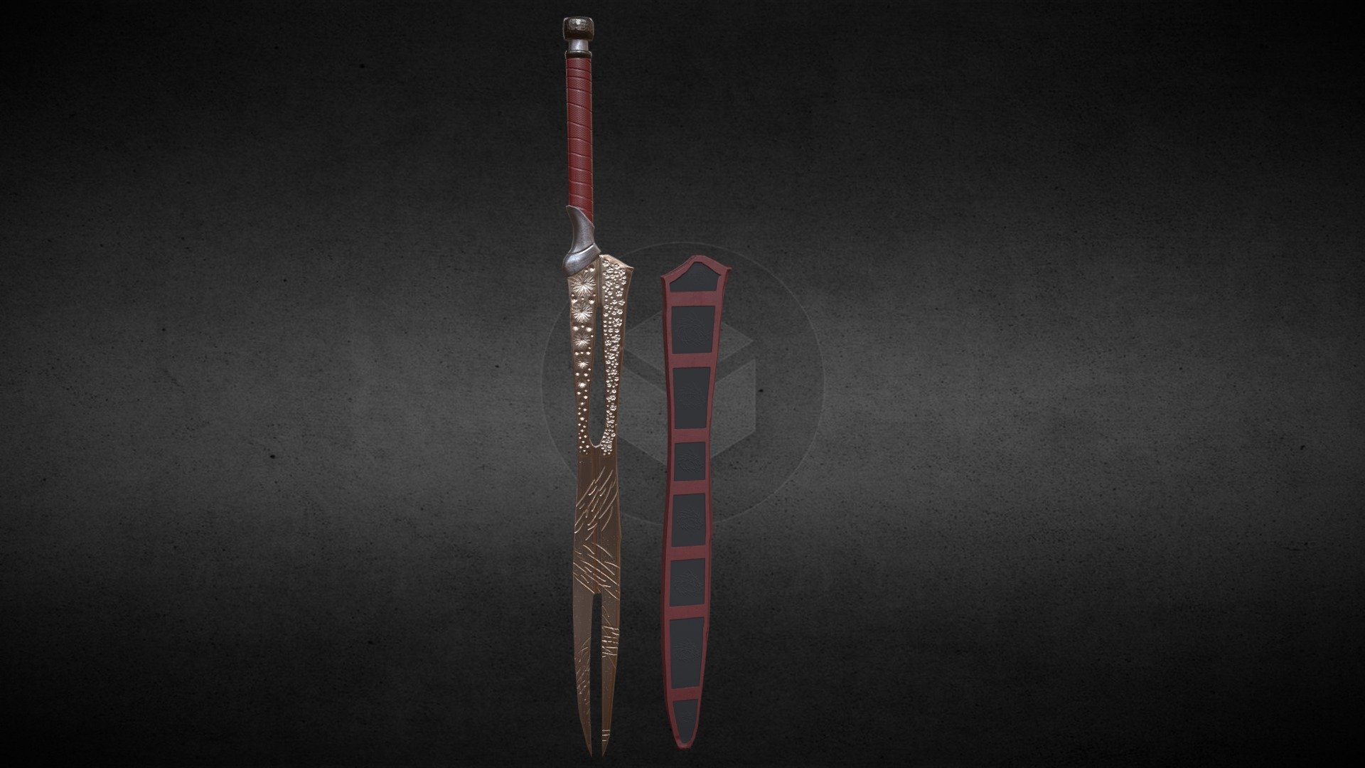 Sword and Sheath - 3D model by DanielGT Programmer (@dgomezt) [fdb8fca ...