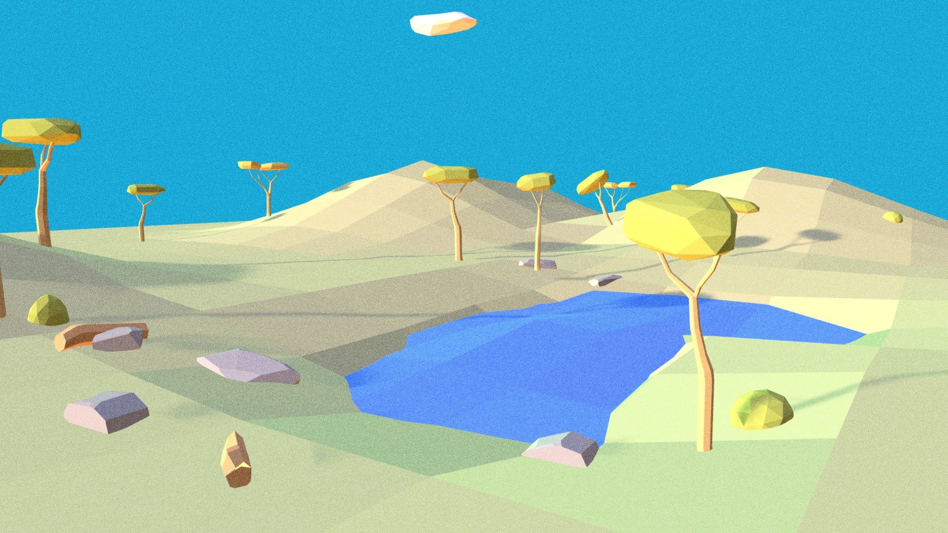 Tree Low Poly - 3D model by Hora Timer (@horatimer) [fdb9291] - Sketchfab