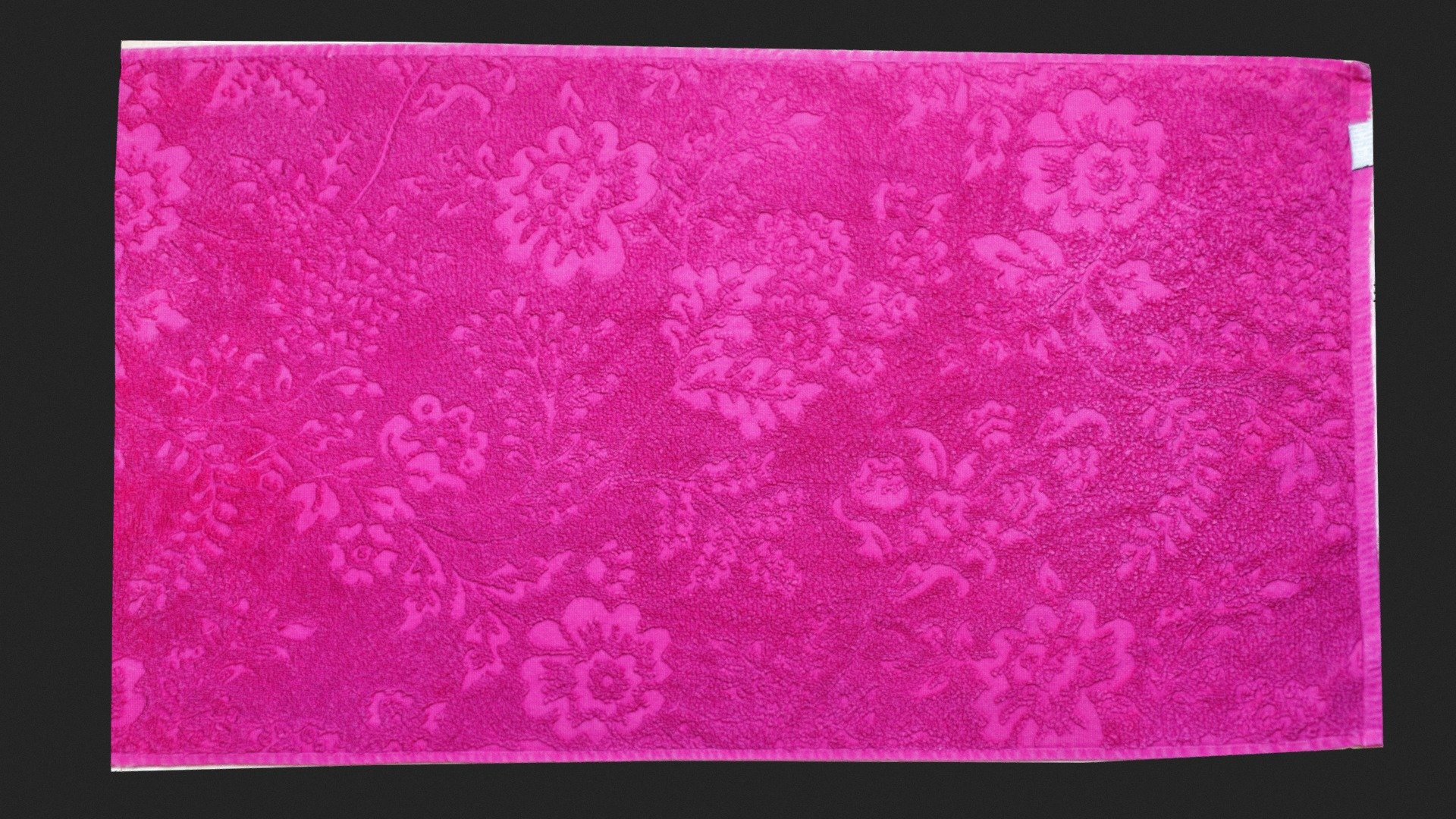 Pink towel tissue with flowers - scan - Download Free 3D model by ...