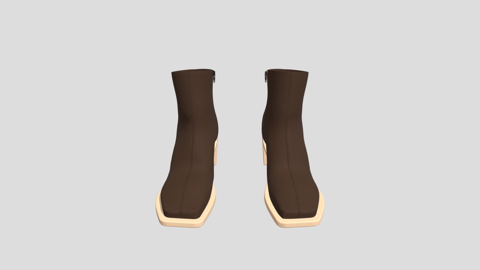 Square Toe High Heels - 3D model by bangju [fdba107] - Sketchfab