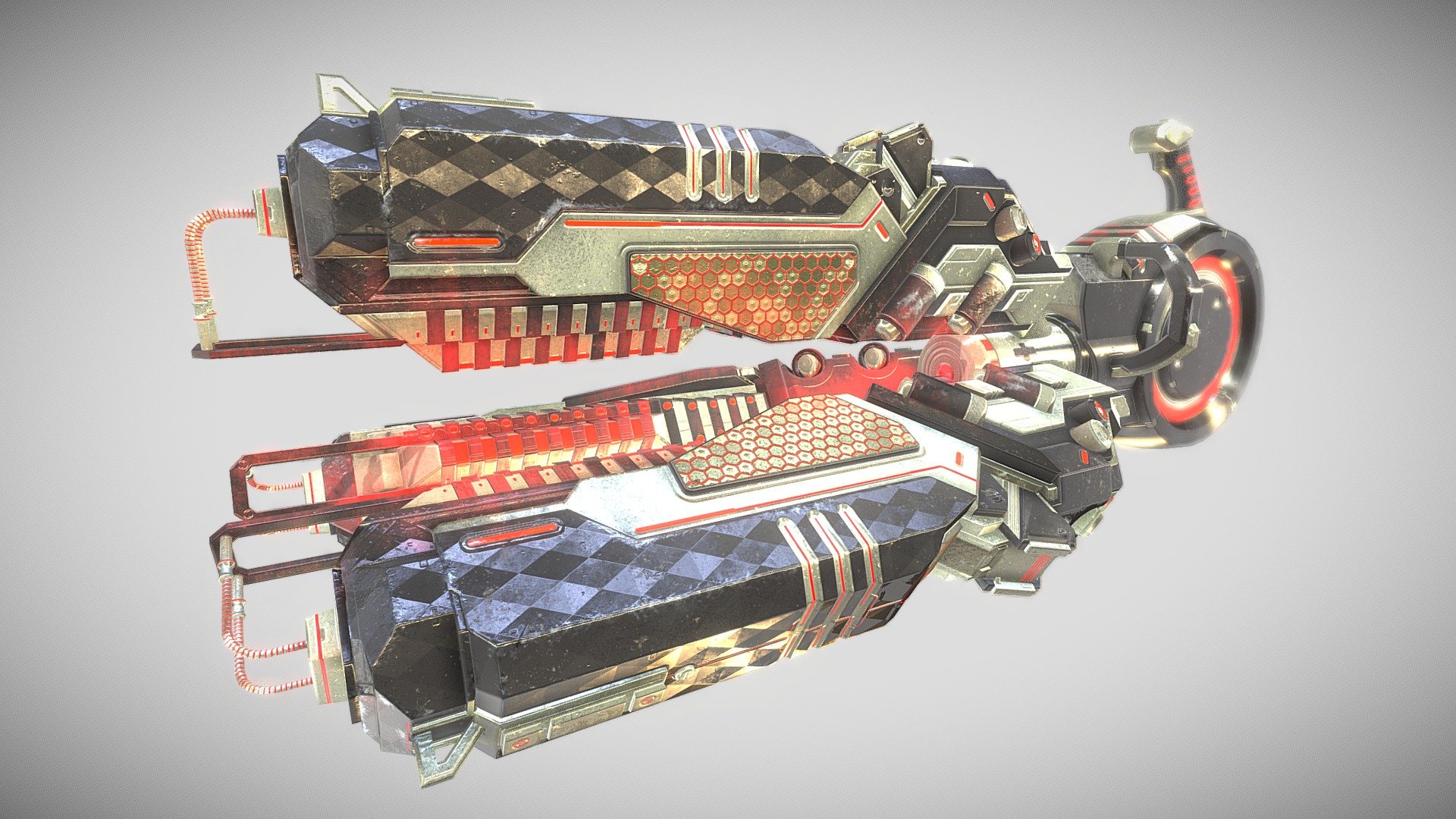 Scifi_Gun - 3D model by perikrishna (@perirkishna) [fdc0c13] - Sketchfab