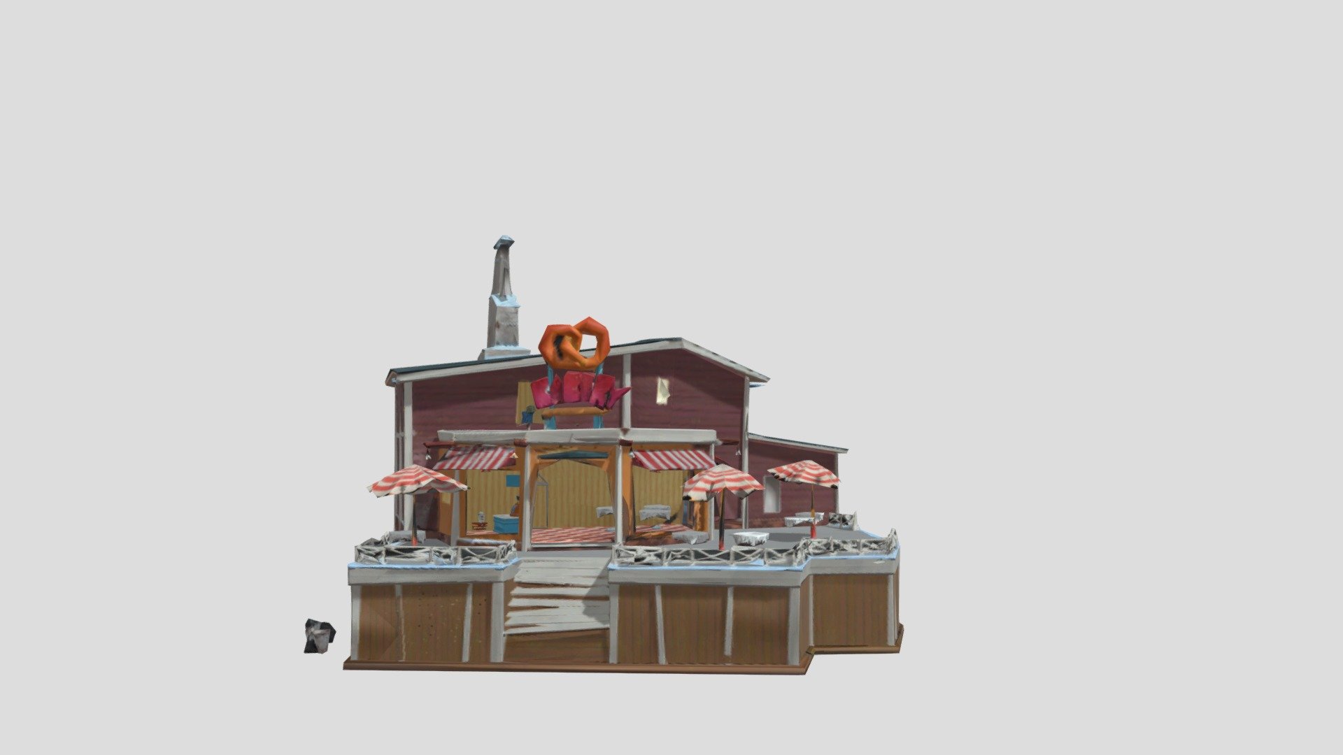 Low Poly Bakery - Download Free 3D model by irons3th [fdc3241] - Sketchfab