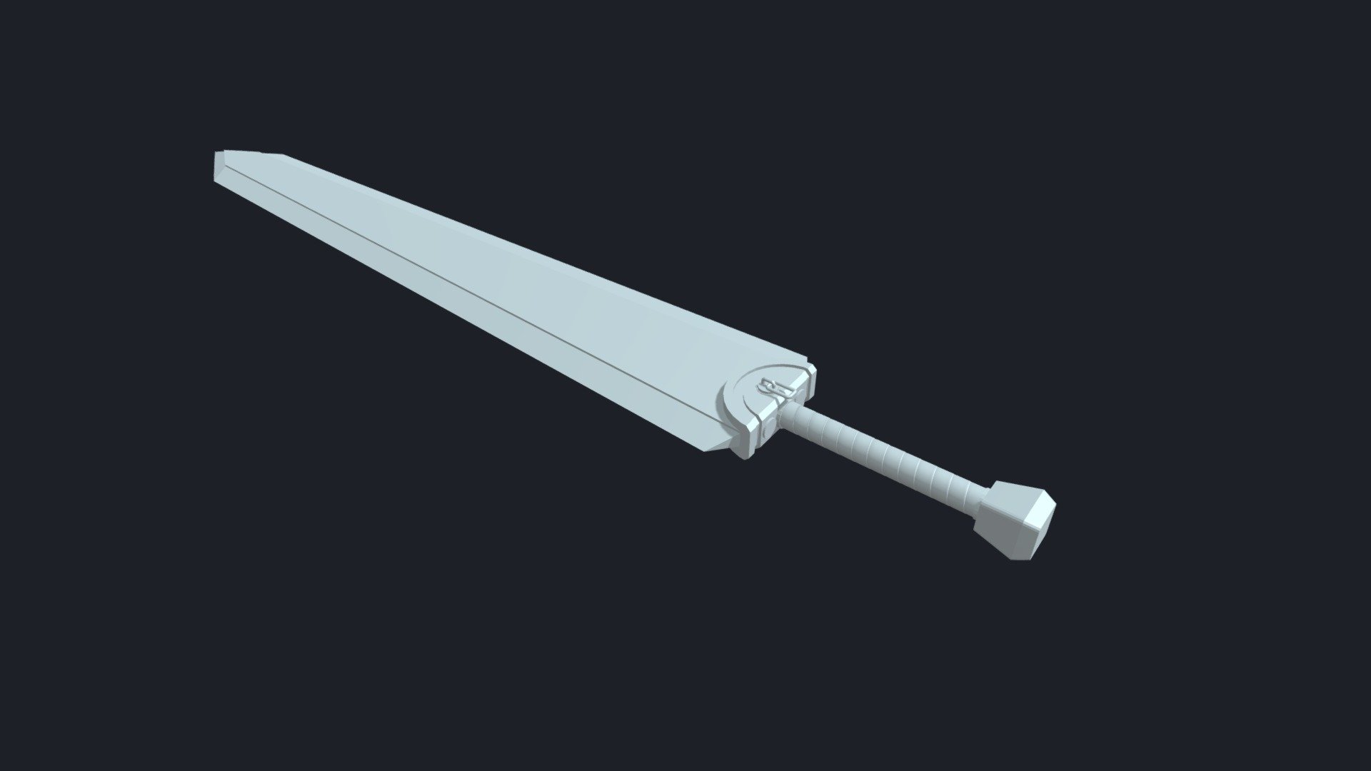Guts' Dragon Slayer (Berserk) - Game Asset - 3D model by Rhianna Carr ...