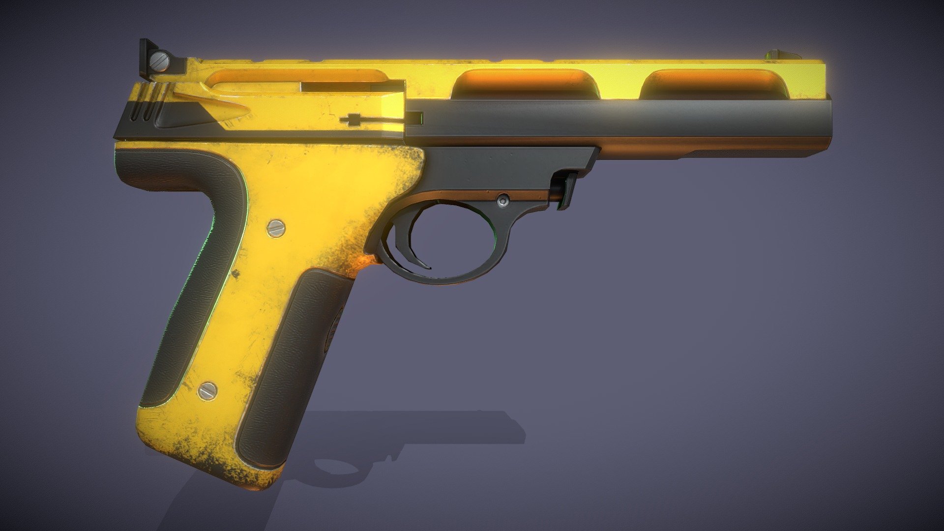 Low Caliber Pistol Yellow - Buy Royalty Free 3D model by Hitoshi Matsui ...