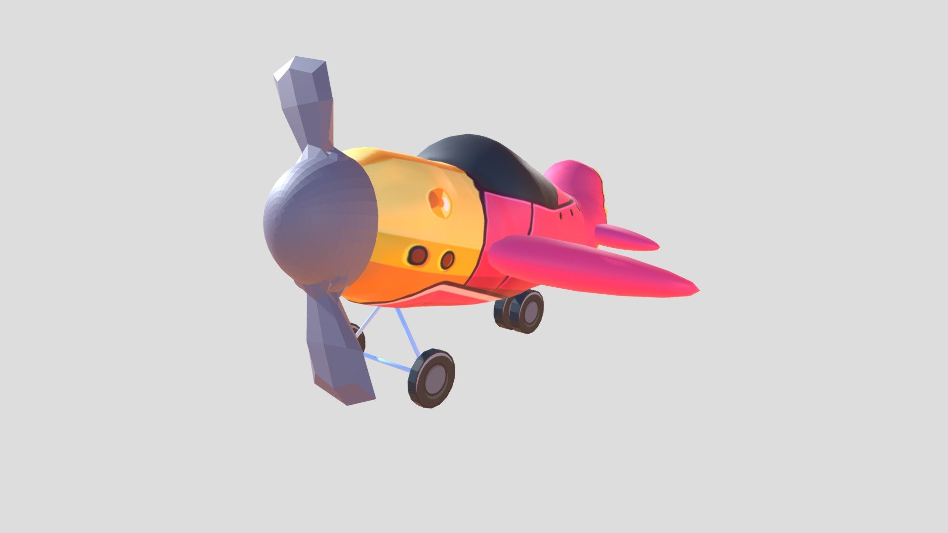Toon Plane - Download Free 3D model by Sba Stuff (@sbastuff) [fdc99ec ...