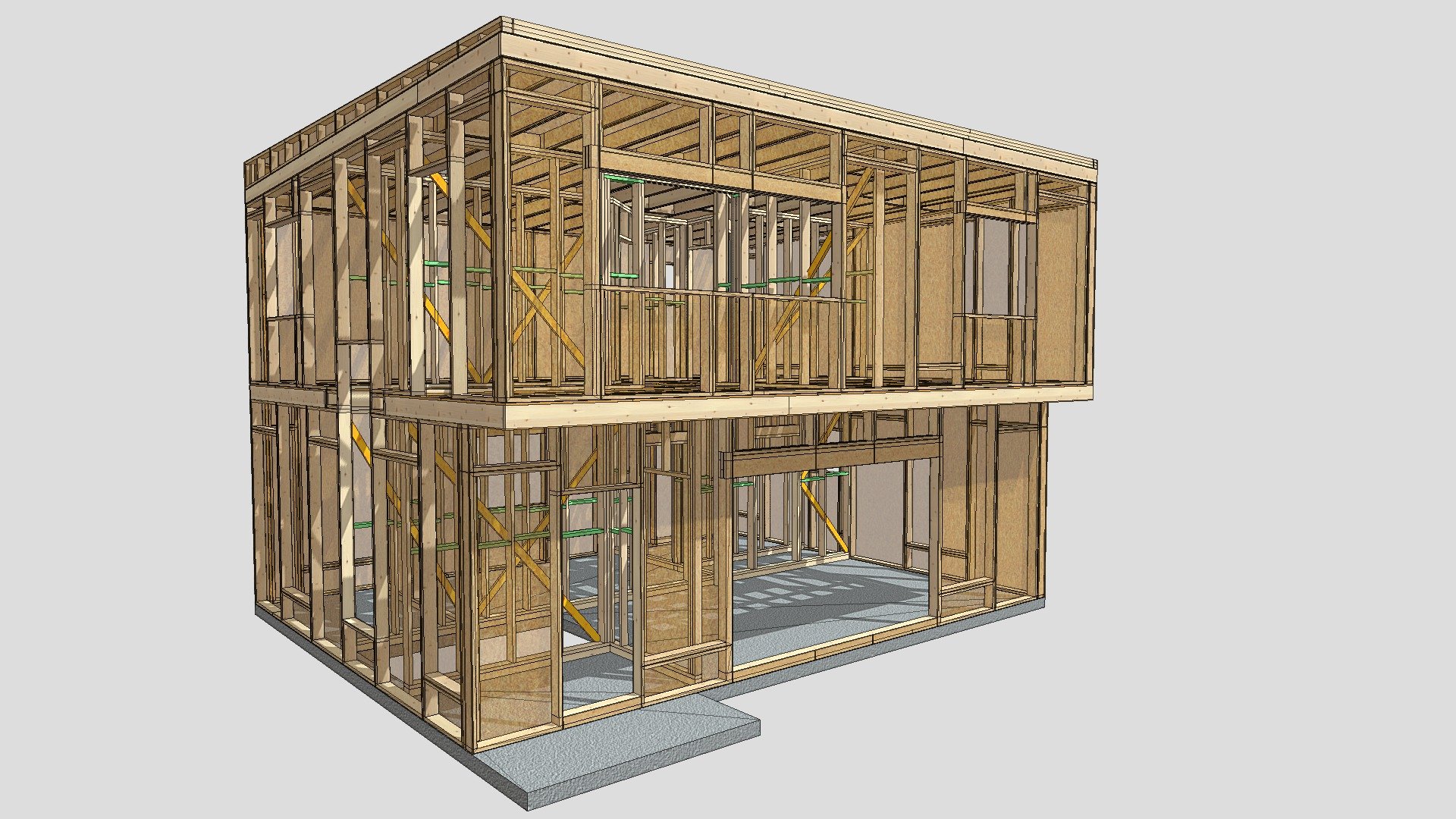 C2505 - 3D model of SIP panel house - 3D model by City-House ...