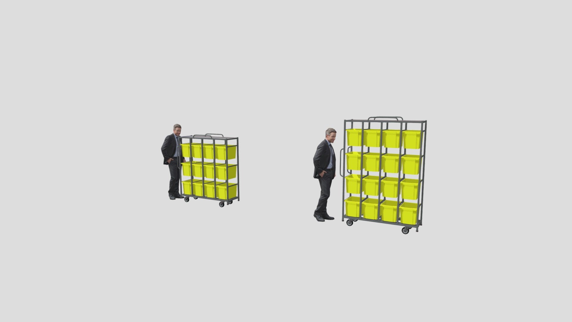 Paul Thompson 300mm Gratnell trolleys - 3D model by 3D-VIEW (@Jake ...