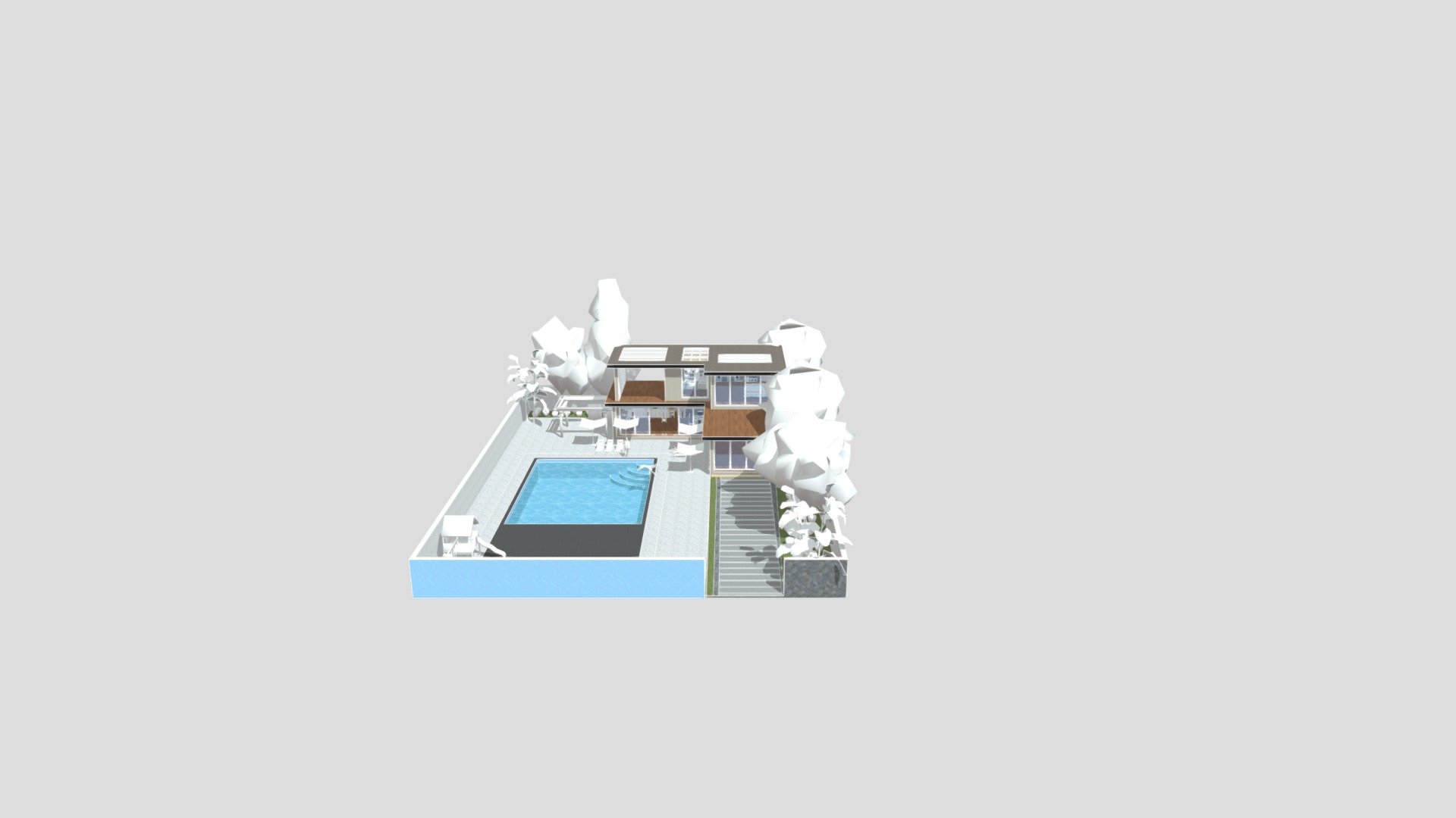 Pool House - 3D model by tahimrt [fdcd629] - Sketchfab
