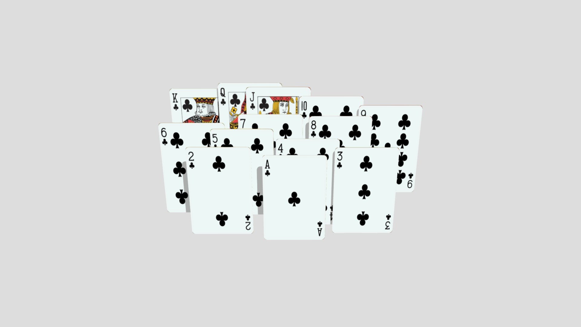 Clubs Cards - Download Free 3D model by Joe chakrapong (@chakrapong ...