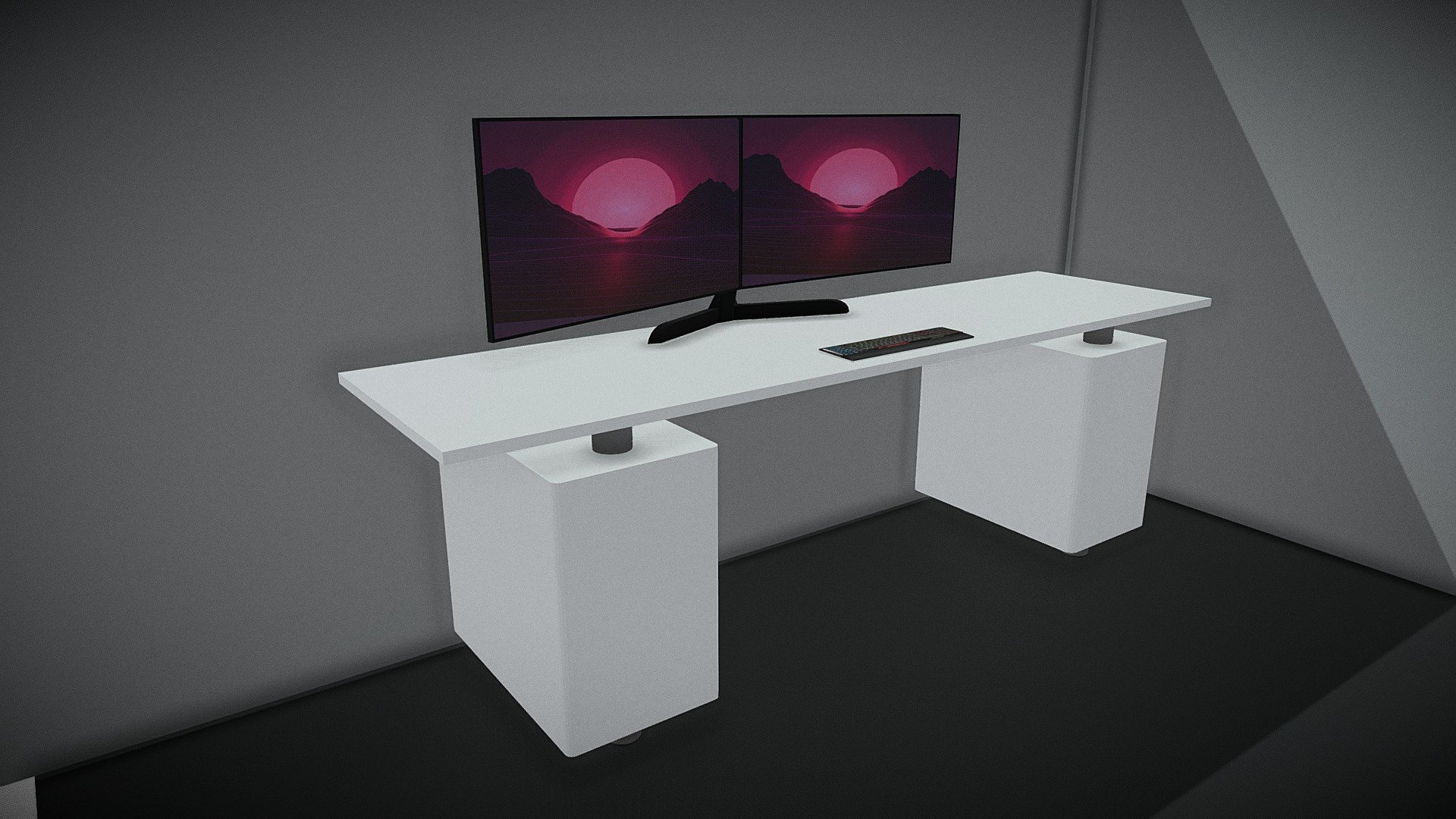 Pc Setup - Download Free 3D model by FArHAn's 3D worKs ...