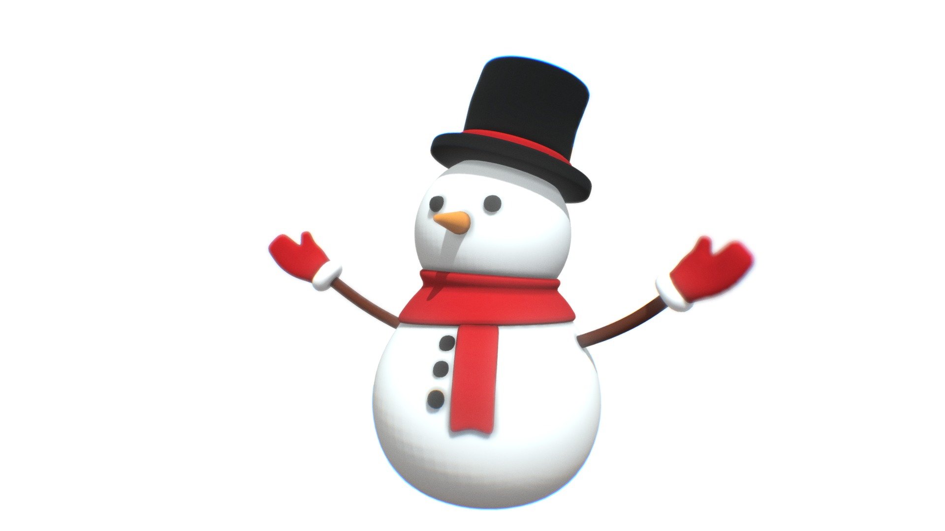 Snowman 3d illustration - Download Free 3D model by robertrestupambudi ...