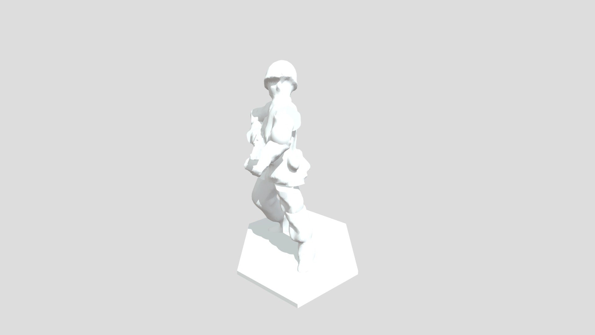 US marine with thompson - Download Free 3D model by themightygreenarmy ...