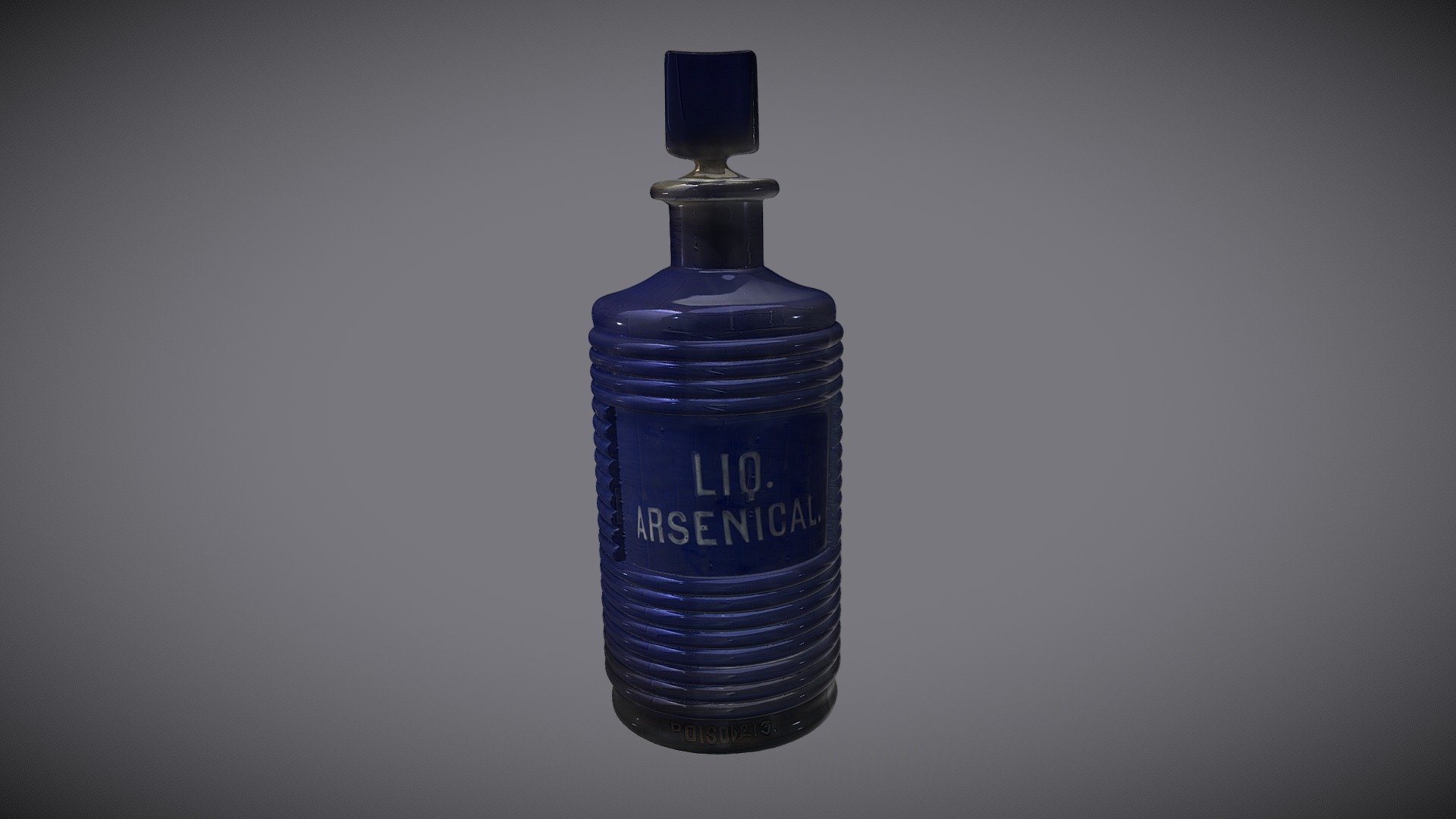 Glass arsenic bottle - Science Museum London - 3D model by Cyreal.com ...