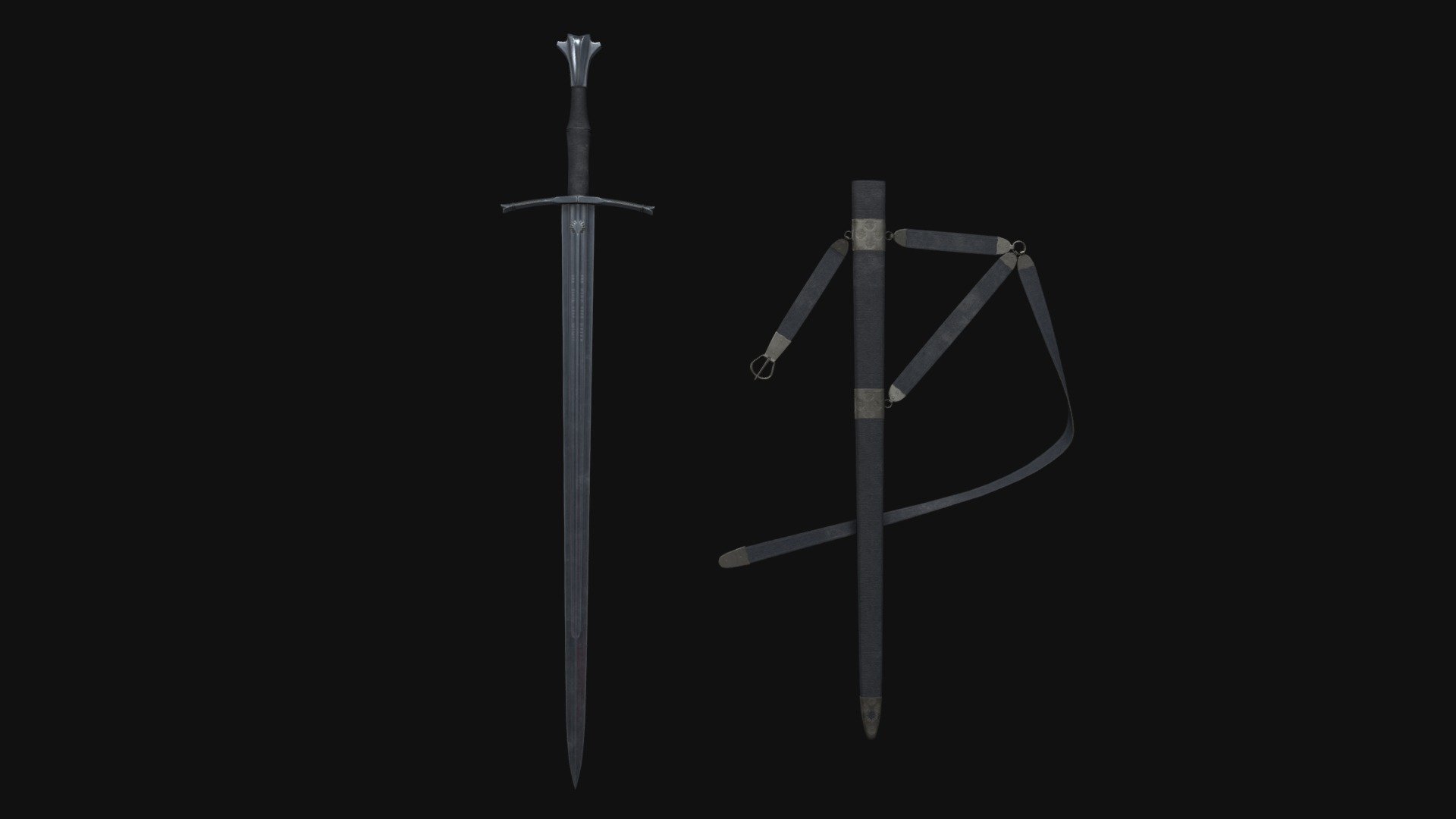The Witcher Sword - 3D model by MurMuring [fdd5ac9] - Sketchfab