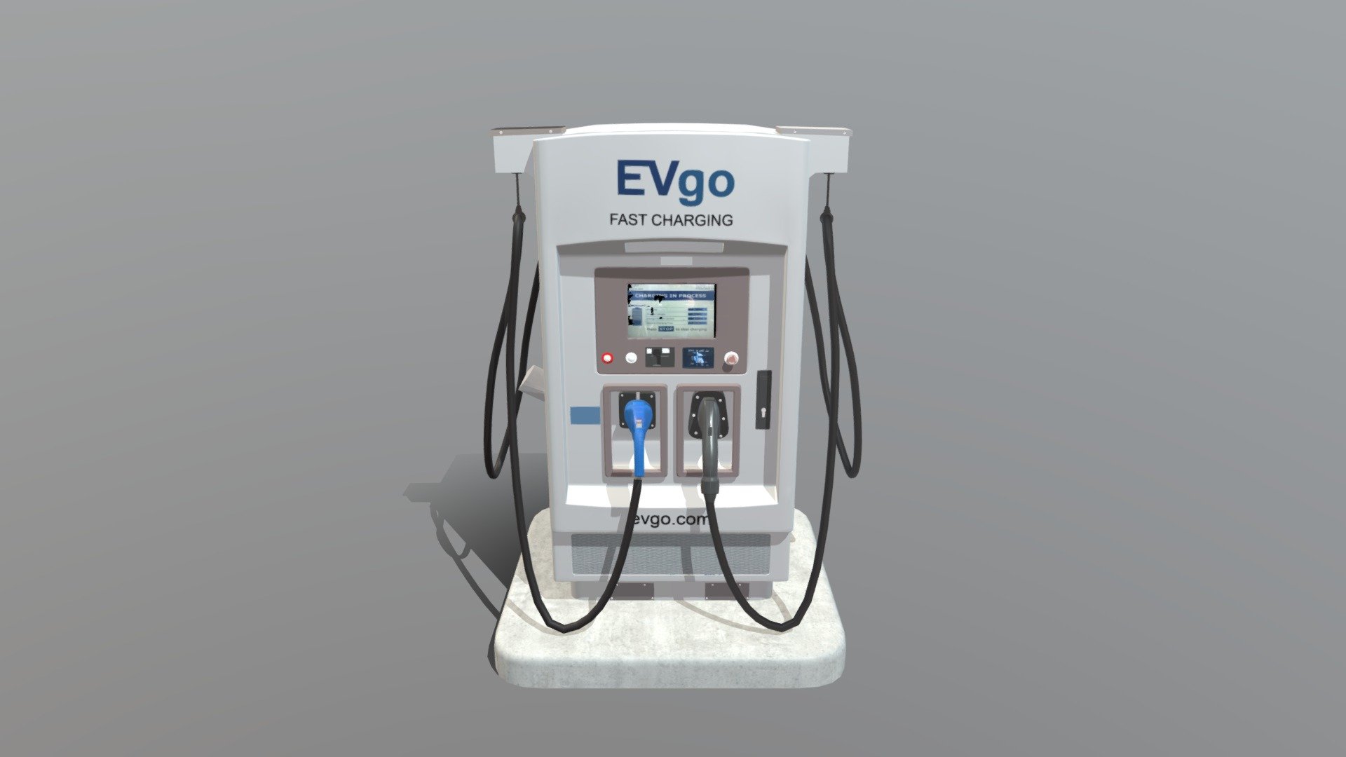 Electric Vehicle Charging Station EV GO Pat 4_Fb - 3D model by AINadre ...